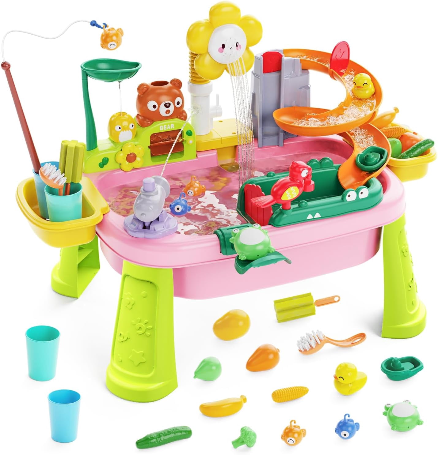 Water Table for Toddlers, Water Table for Kids Ages 4-8 with Pump ...