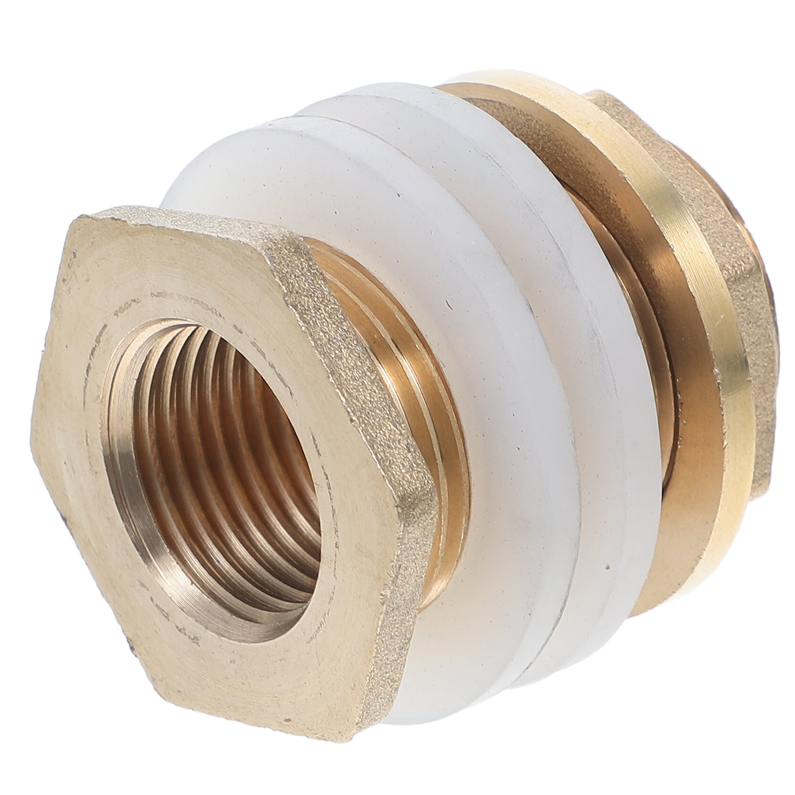 Water Tank Connector Brass Bulkhead Fitting with Rubber Rings for ...