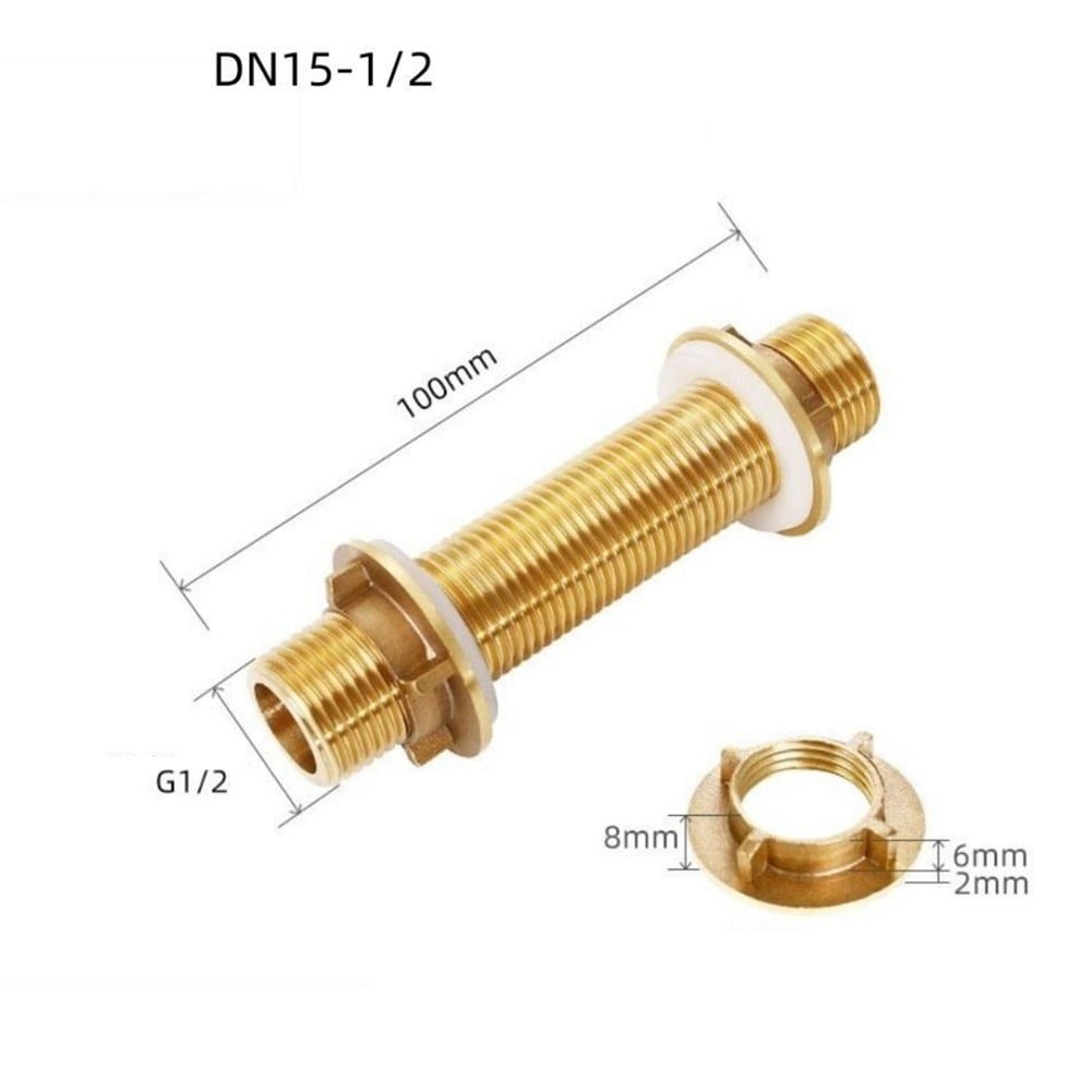Water Tank Connector Brass G1/2 Tank Feedthrough for Water Tank Water ...