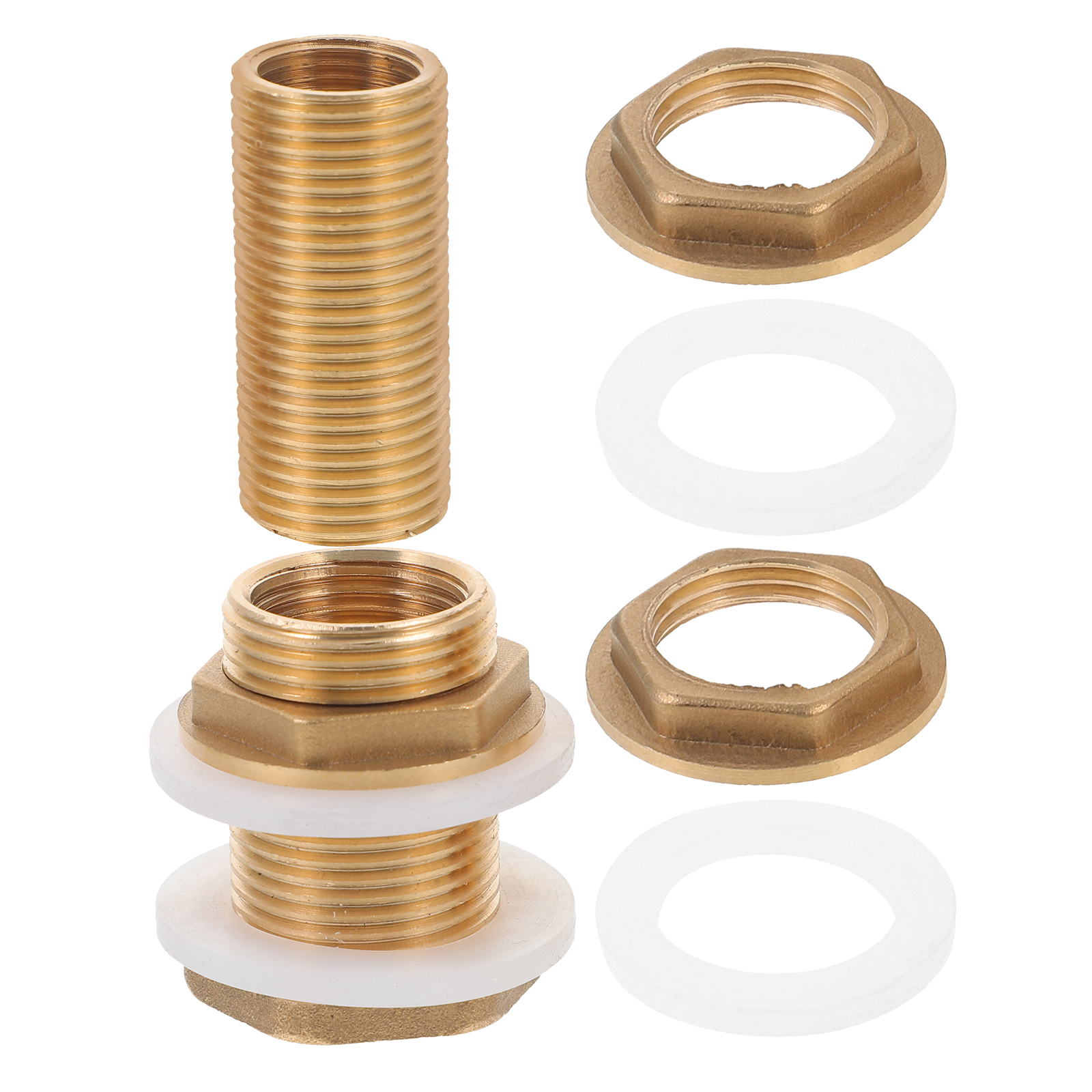 Water Tank Fish Connector Metal Bulkhead Adapter Partition Pipeline ...