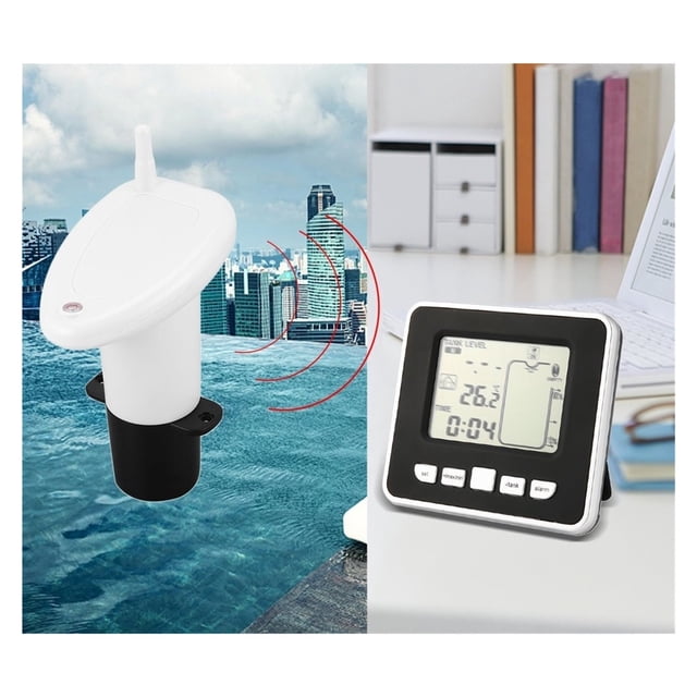 Water Tank Liquid Level Meter With Temperature Sensor Water Level Time ...