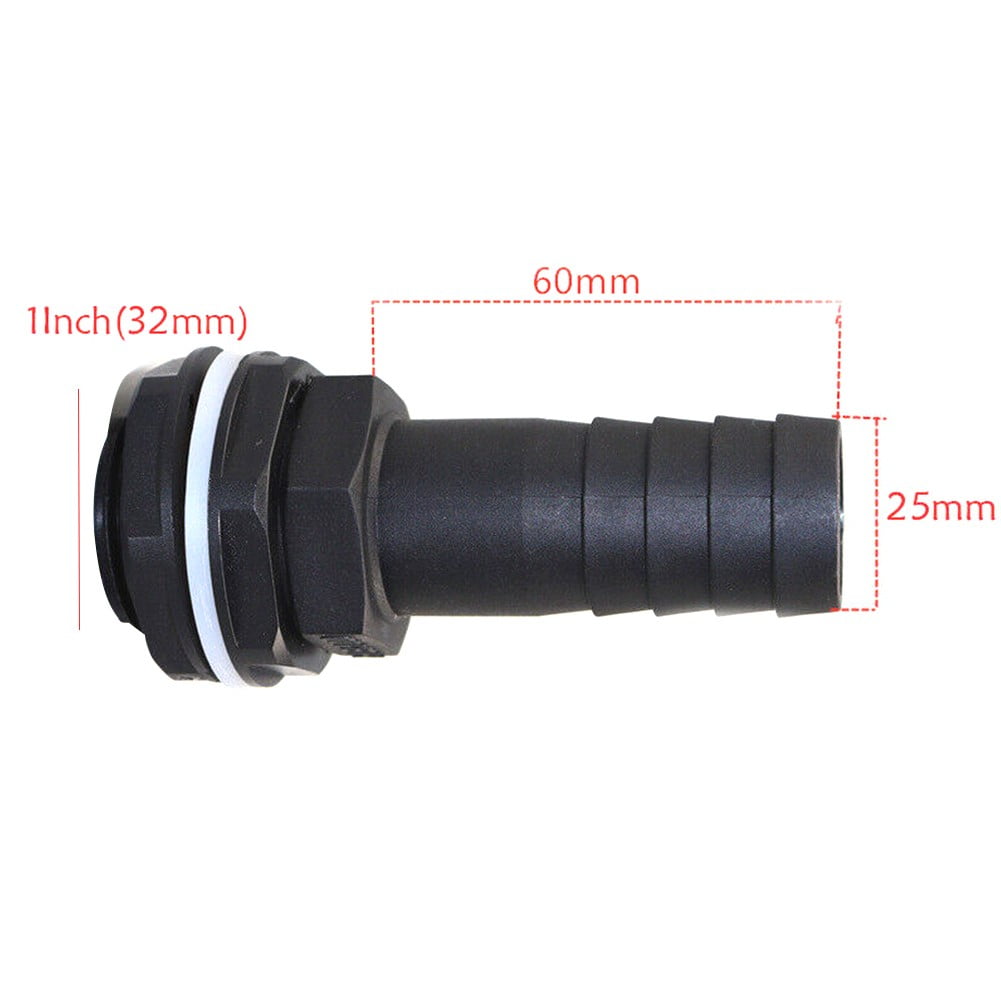 Water Tank Overflow Connector 1 inch Pipe Fitting with Nut and Washer ...