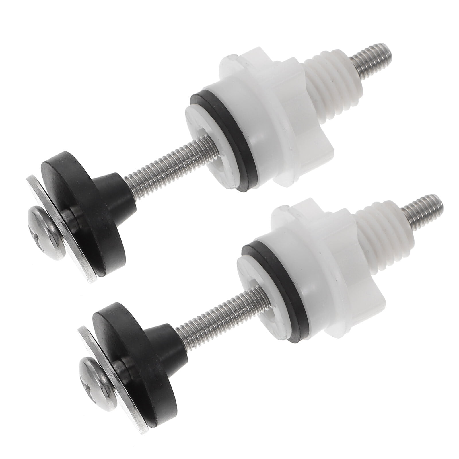 ifundom Toilet Seats Screws and Bolt Kit Black for Watertight ...