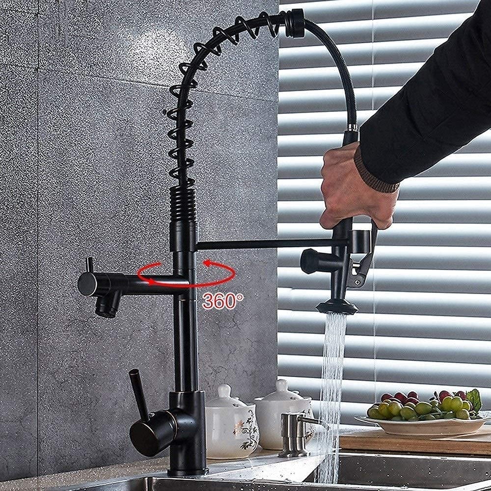 -Water Taps,Faucets,All Bronze American Pull Kitchen Faucet Taps Hot ...