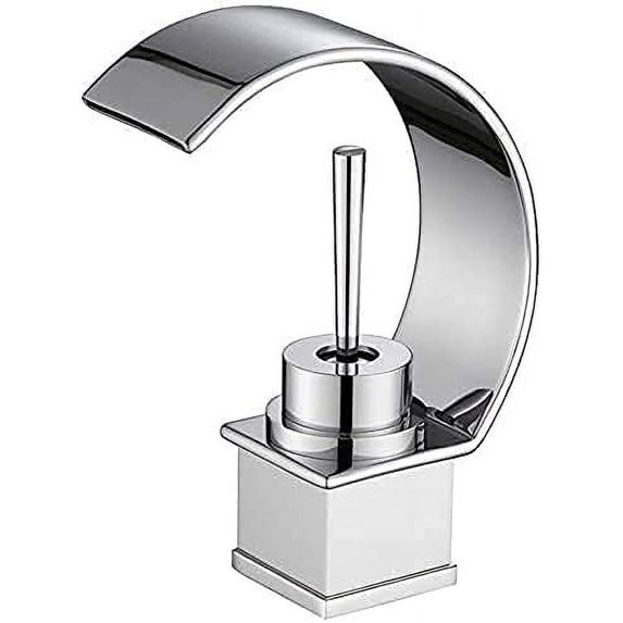 -Water Taps,Faucets,Commercial Bathroom Plating Waterfall Faucet Tap ...