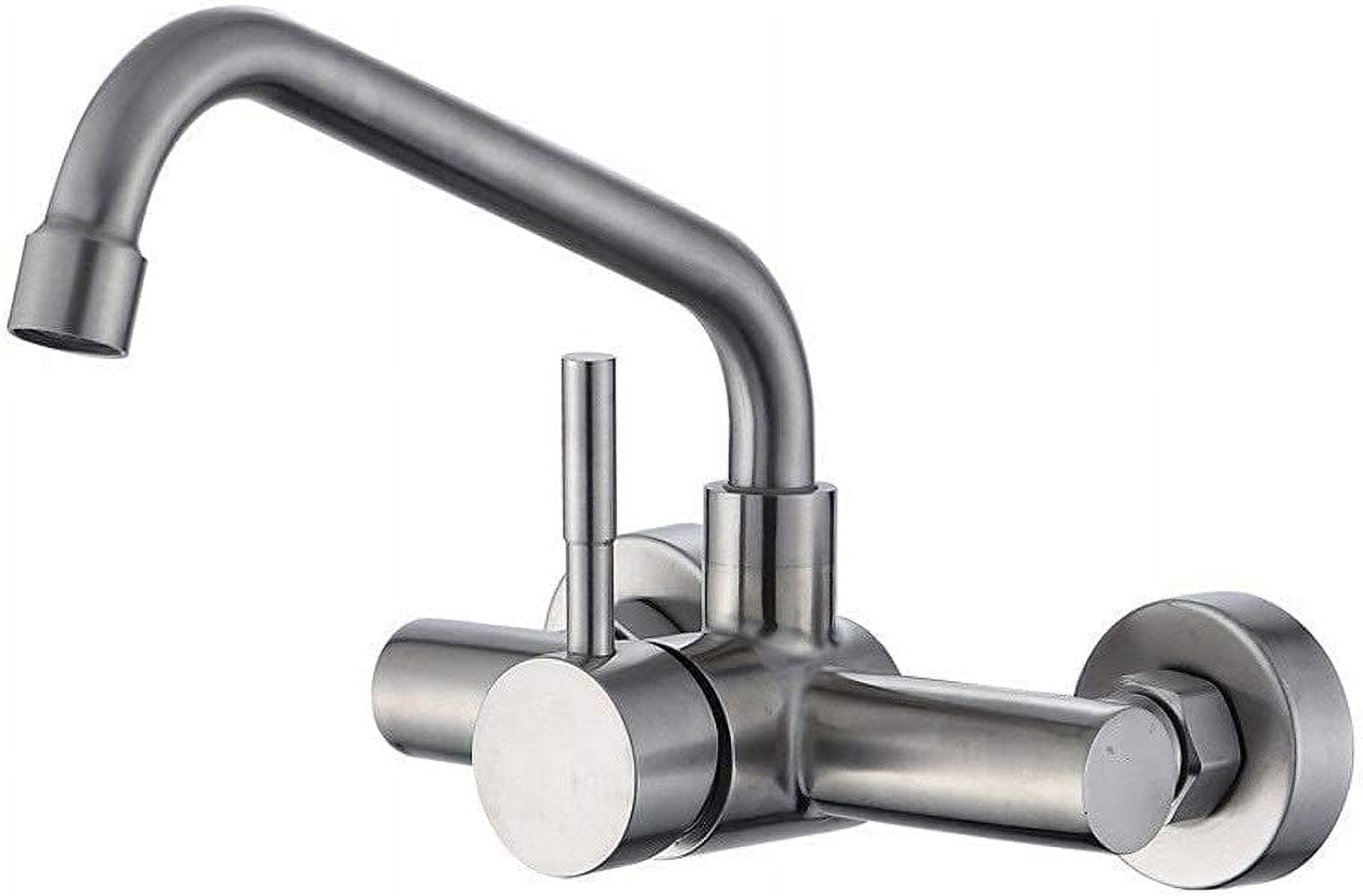 -Water Taps,Faucets,Kitchen Sink Taps Wall Mounted 2 Hole Mixer Tap ...