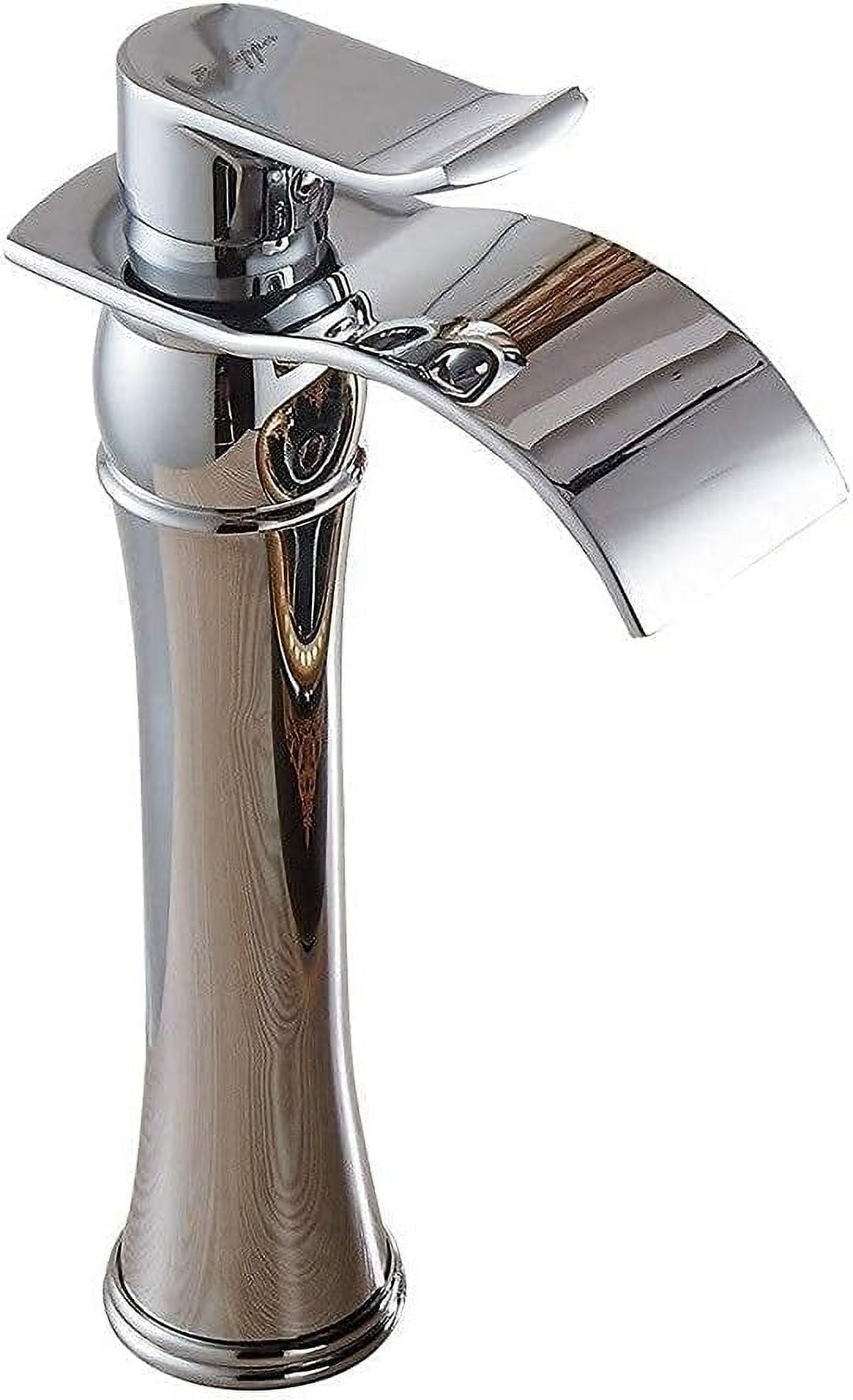 -Water Taps,Faucets,Modern Brushed Color Finish Bathroom Tall Basin ...