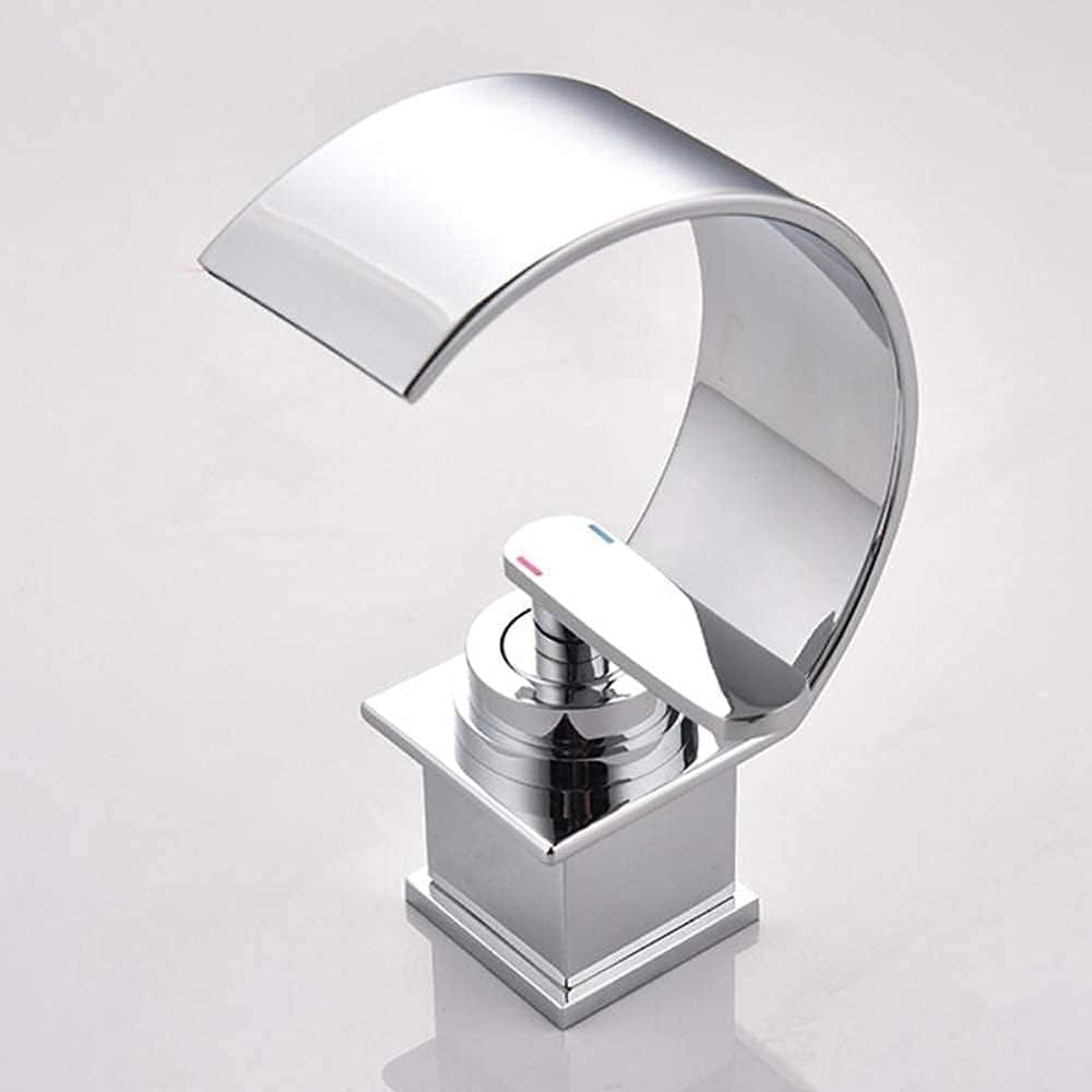 -Water Taps,Faucets,Modern Design Waterfall Faucet Bathroom Tap Single ...