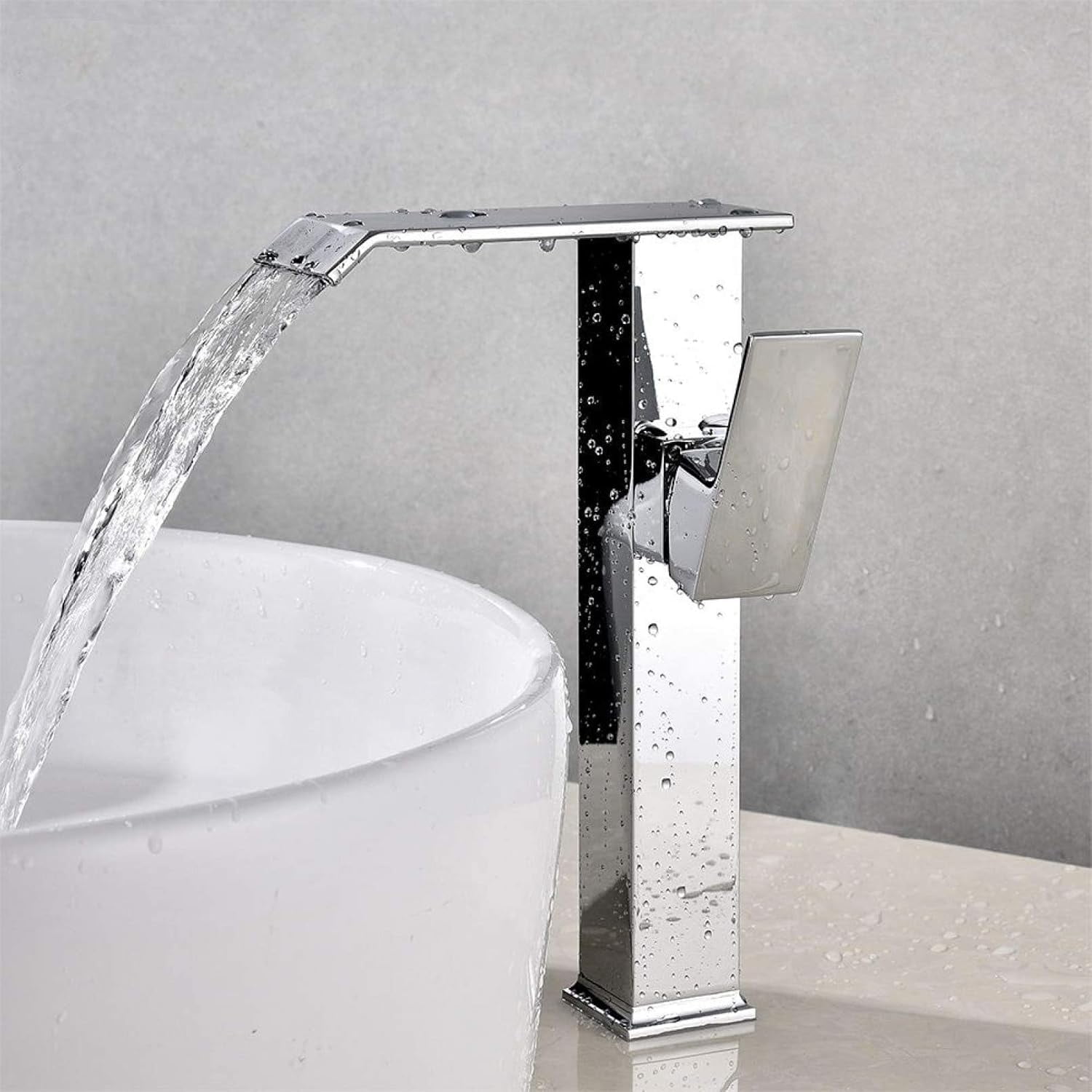 -Water Taps,Faucets,Tall Basin Faucets Bathroom Sink Taps Cold and Hot ...