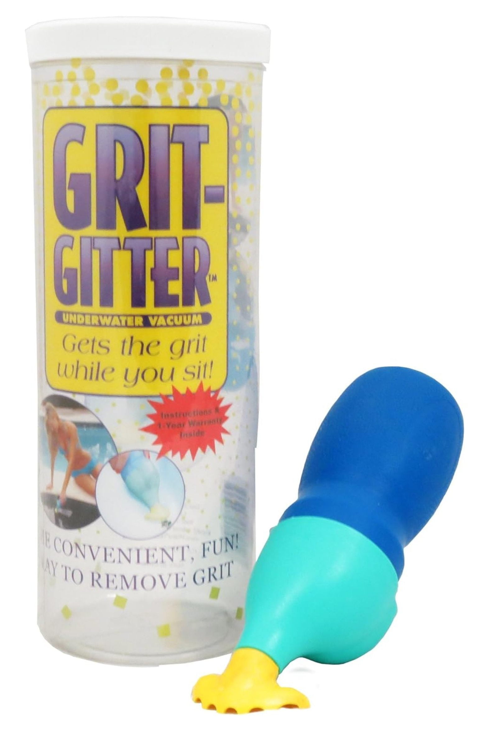 Water Tech Grit Gitter Manual Cordless Hot Tub and Spa Vacuum Cleaner ...