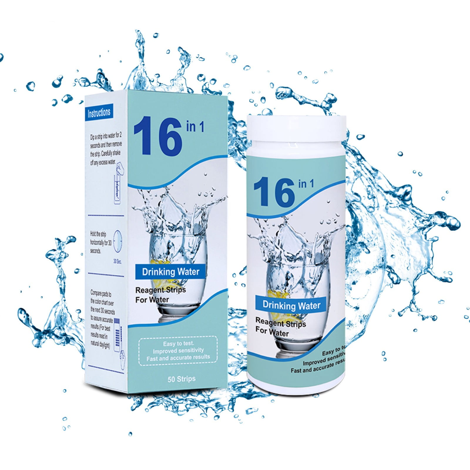 Water Testing Kits for Drinking Water: 100 Strips 16 in 1 Well and ...