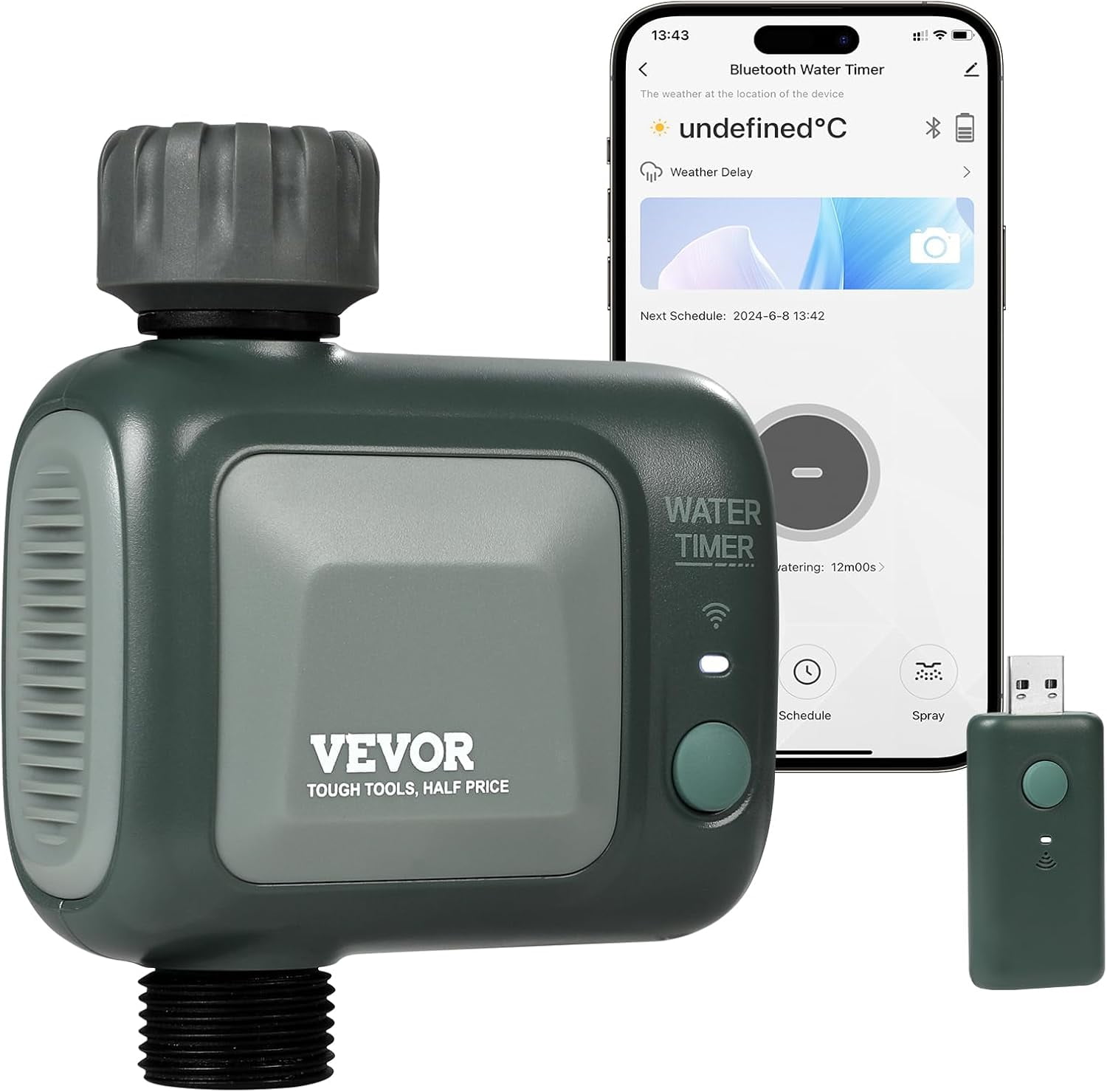 Water Timer, 3 Outlets, Hose Watering Sprinkler Timer, with 3 ...