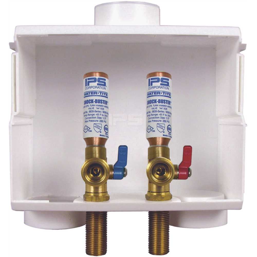 Water-Tite 85714 DU-All 1/2 in. PEX Dual-Drain Washing Machine Outlet ...