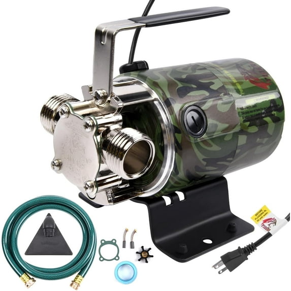 Water Transfer Pump 115V Water Pump 330 GPH Utility Portable with 6 ft ...