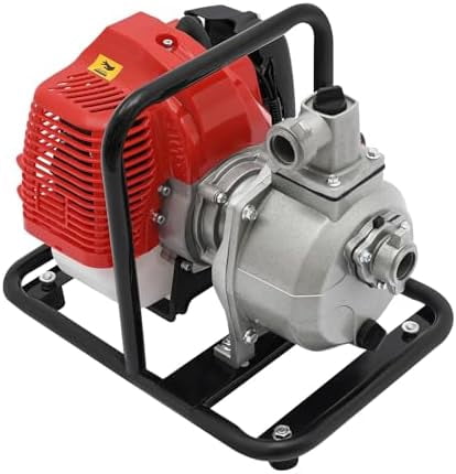 Water Transfer Pump Gas Powered, Gas Trash Pump with 43CC 2-stroke ...