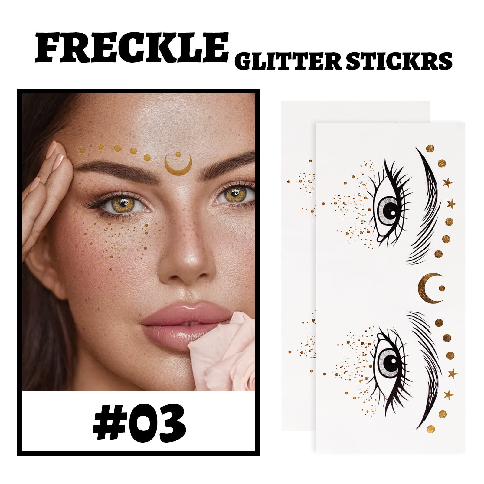 Water Transfers Freckle Stickers, Natural Freckle Look, Beauty Makeup ...