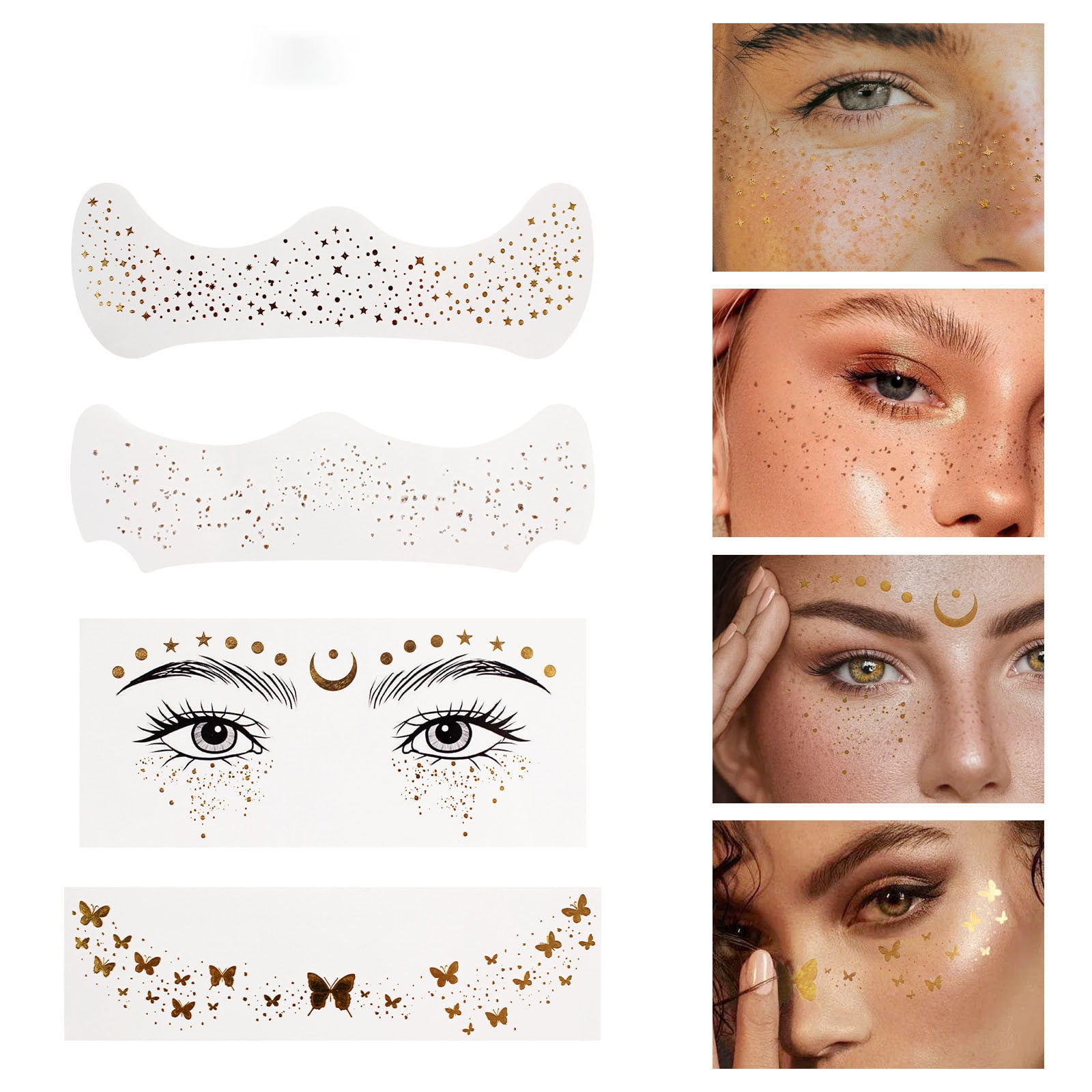 Water Transfers Freckle Stickers, Natural Freckle Look, Beauty Makeup ...