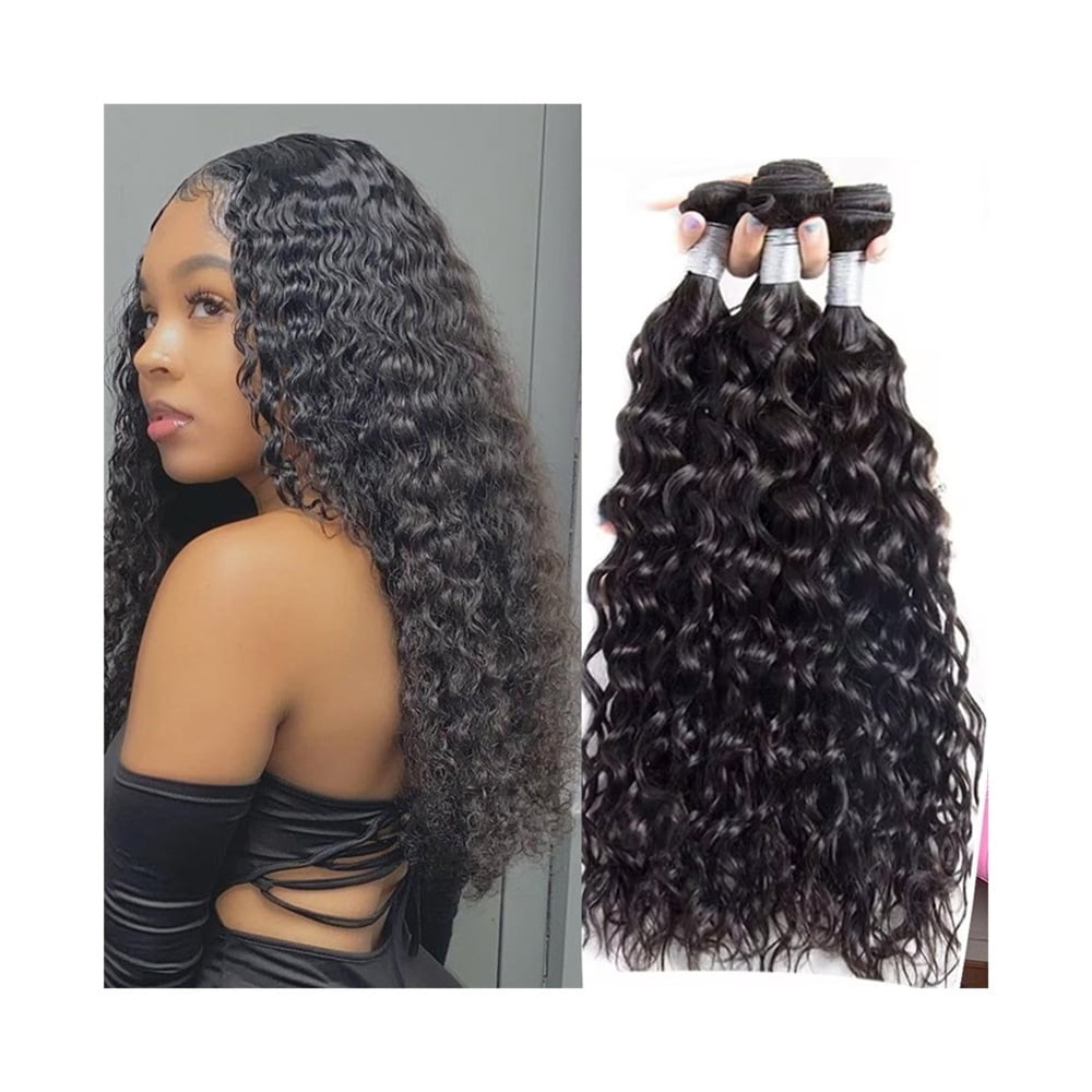 Water Wave Bundles Brazilian Virgin Human Hair 8-32 Inch Wet And Wavy ...