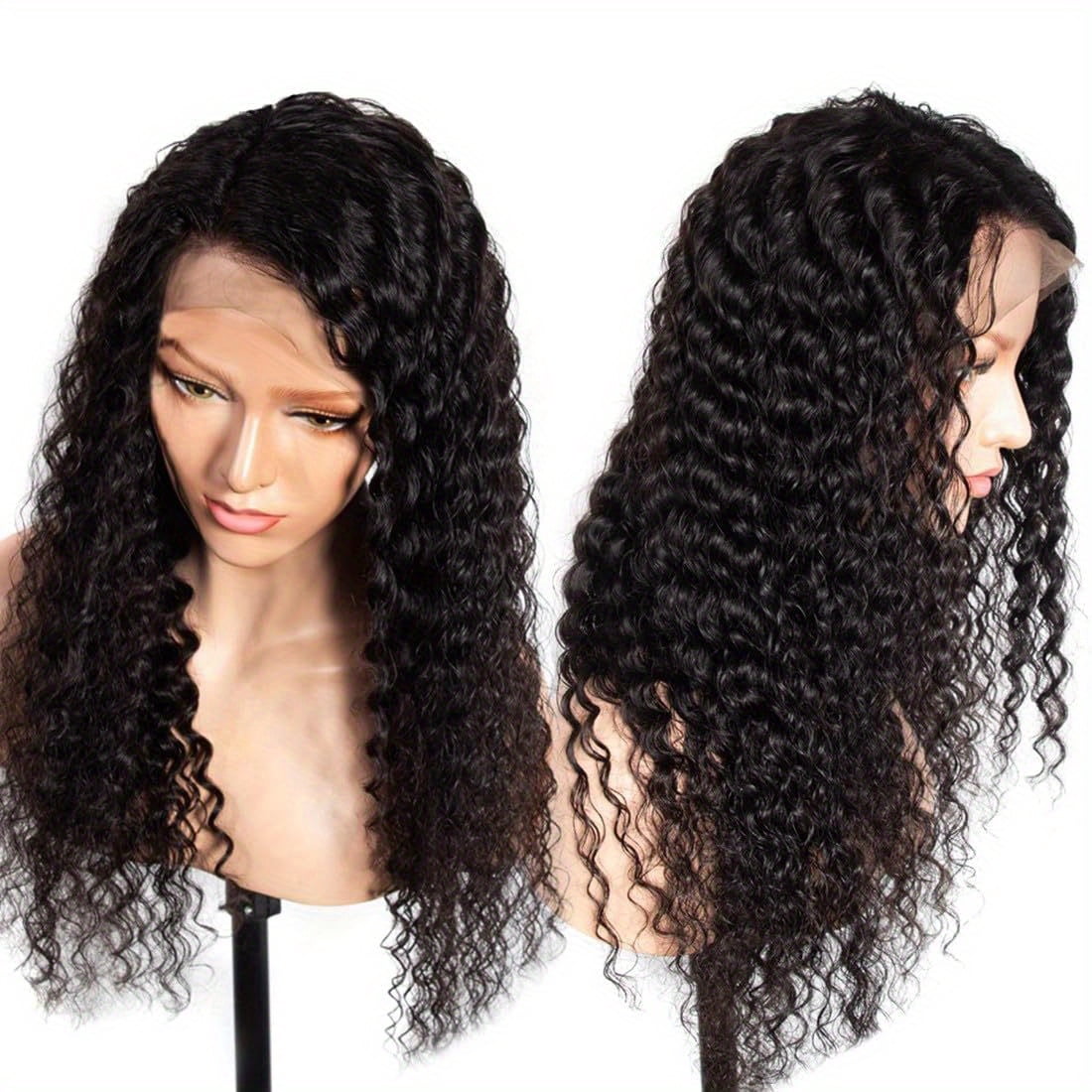 Water Wave Glueless Lace Front Wigs Human Hair wig for Brazilian Virgin ...