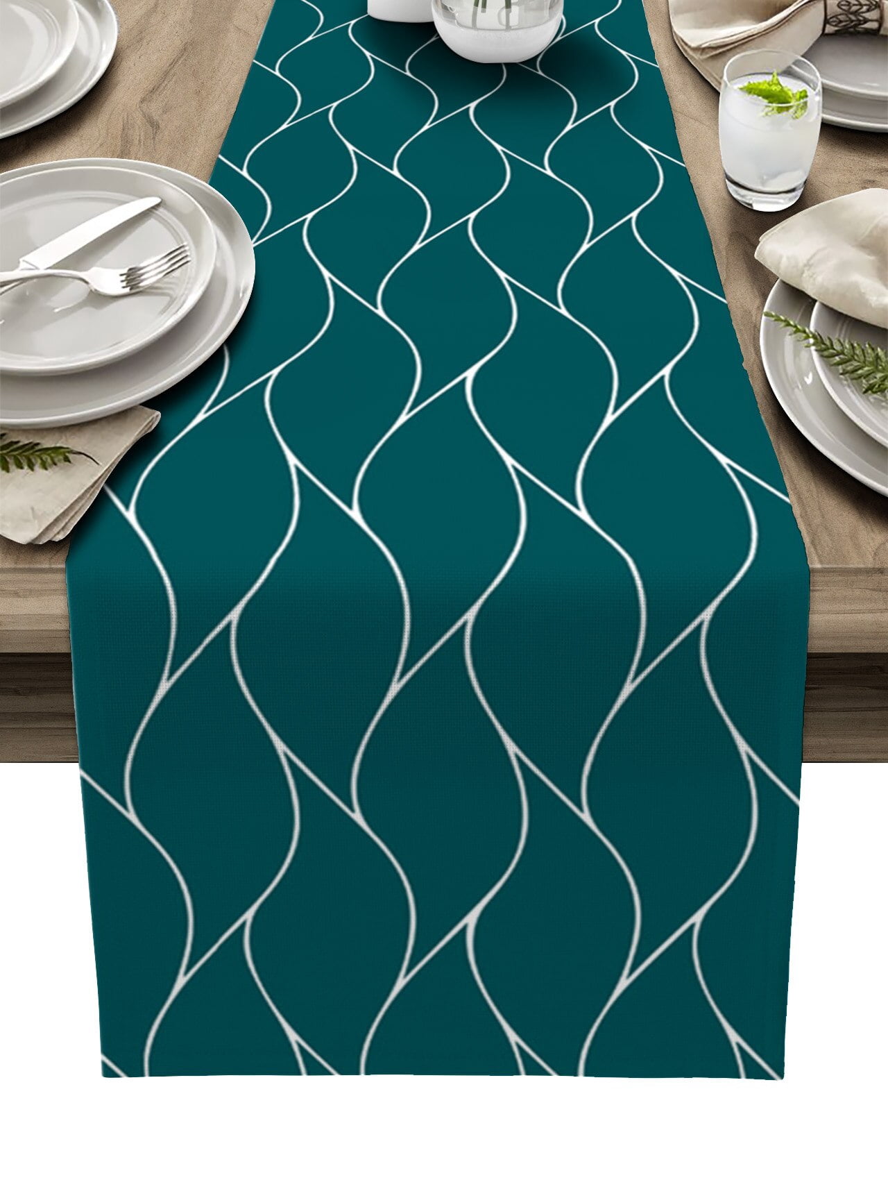 Water Wave Japanese-style Dinning Table Decoration Coffee Table Decor ...