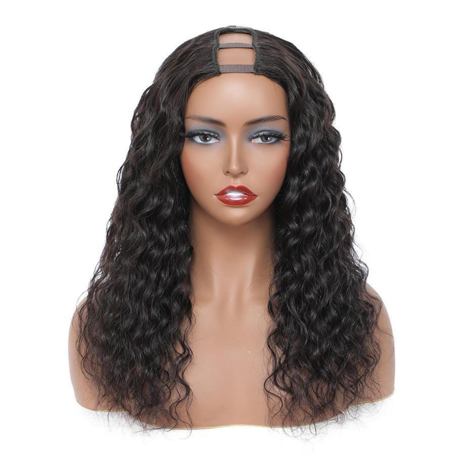 Water Wave U part Human Hair Wigs - Walmart.com