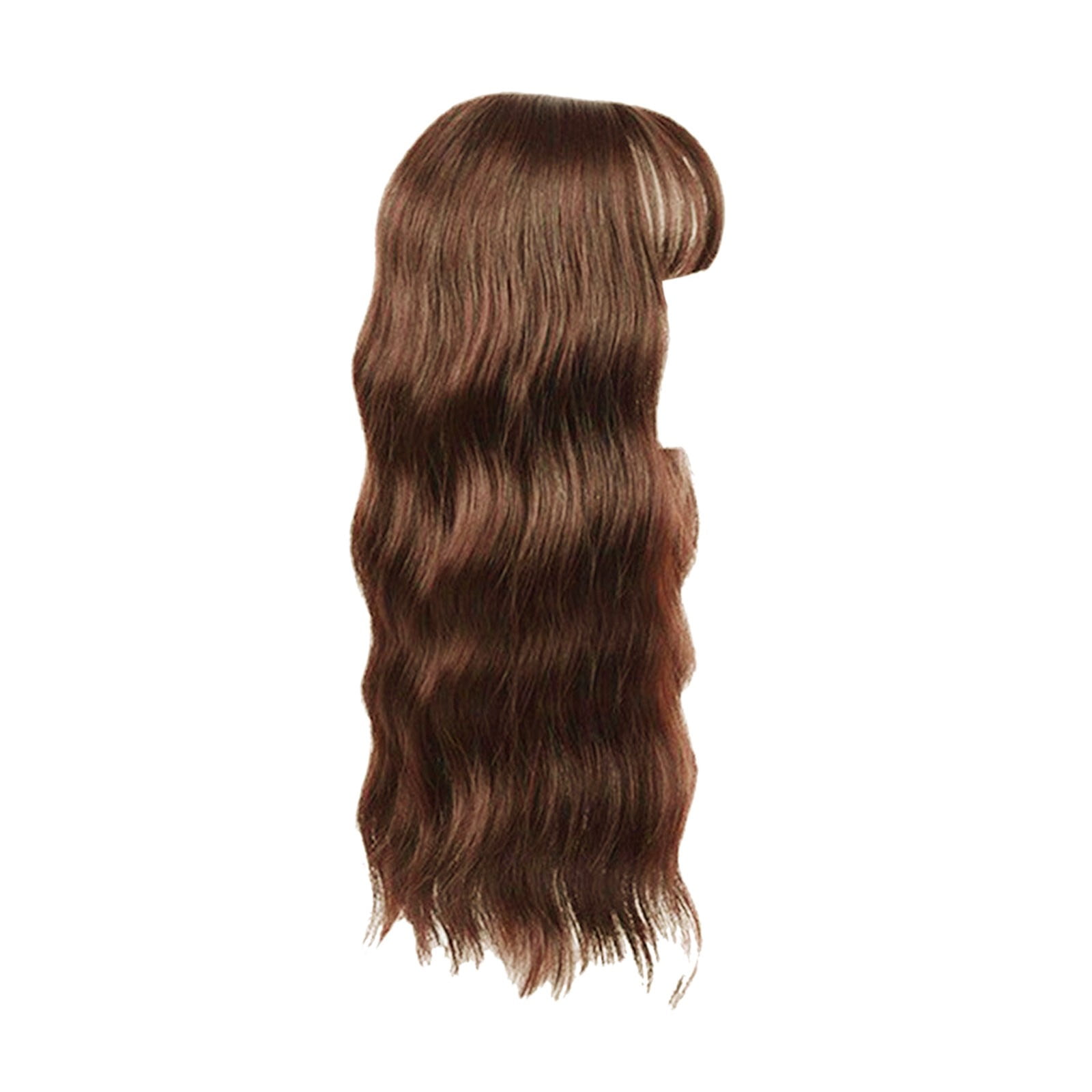 Water Wavy Wool Curl Long Curl Hair Cover Cover White Hair Supplement ...