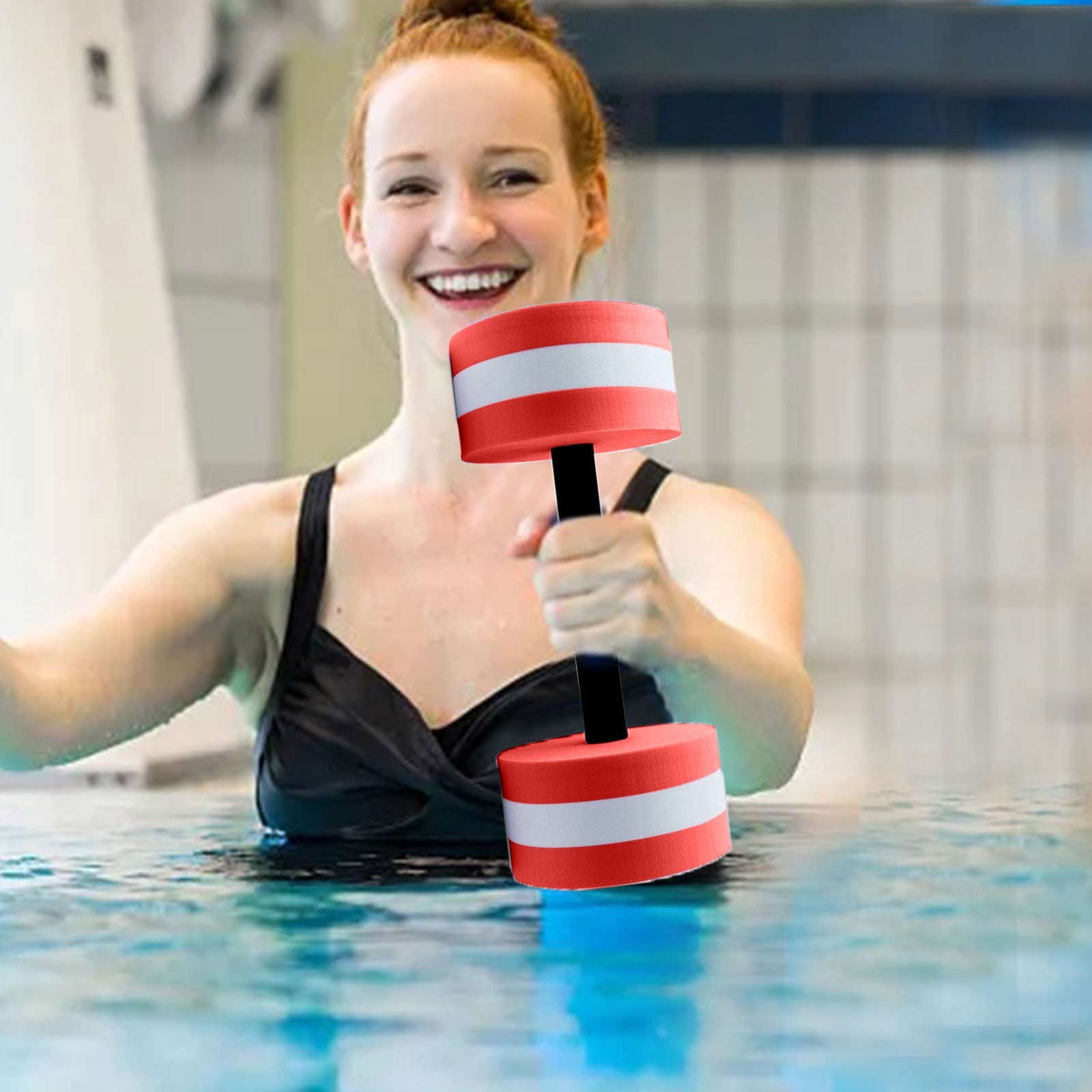 Water Weights, Aquatic Dumbbells for Pool Fitness, 1 Foam Weights with ...