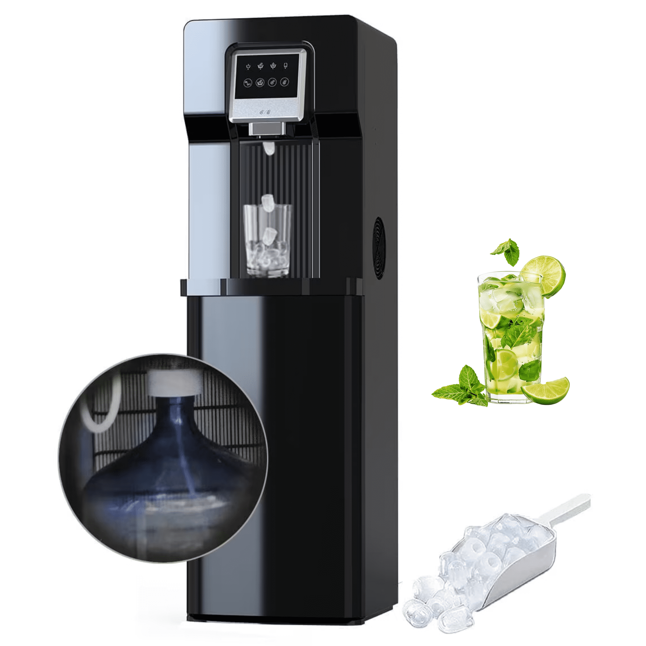 SOOPYK Water and Ice Dispenser, Bottom Loading, 18lbs Daily - Walmart.com