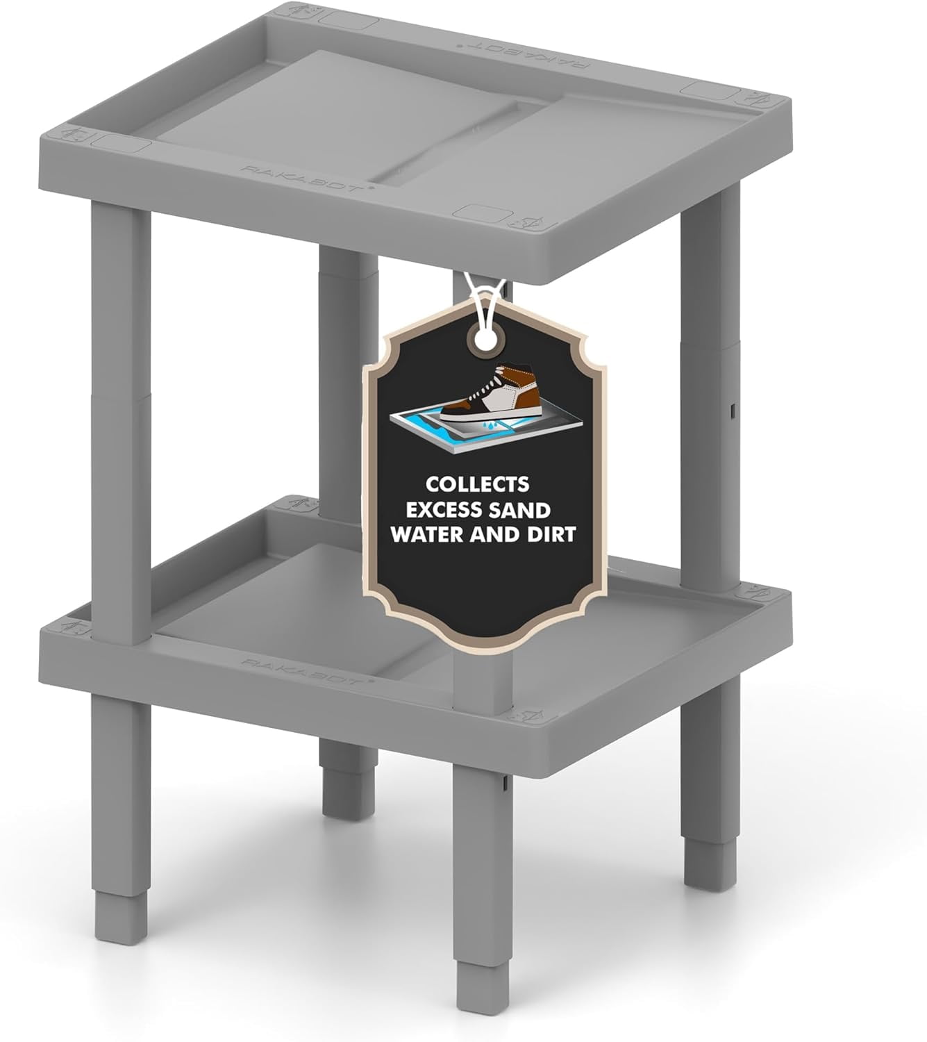 Water and Sand Collecting and Draining Shoe and Boot Rack, Unique ...