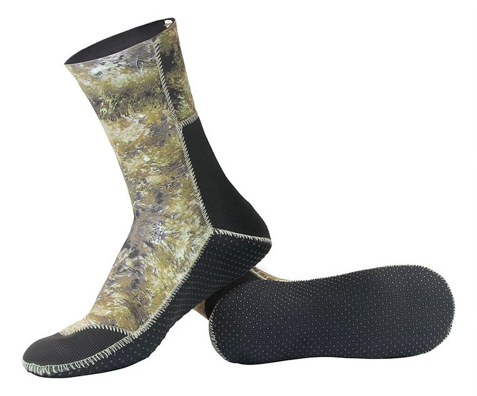 Water and land dual-purpose camouflage diving socks for warmth and anti ...
