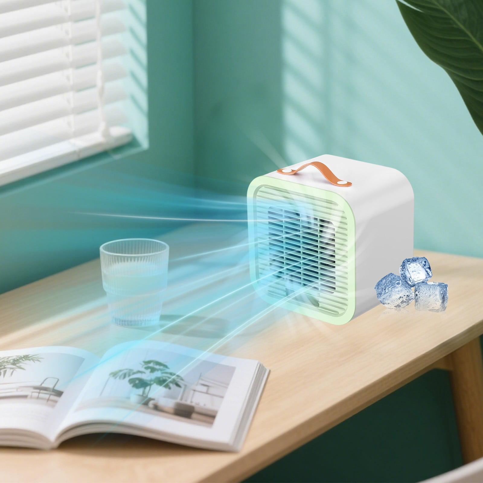 Water-cooled Desk Fans that Blow Cold Air,Fashion Portable Mini Box Fan ...