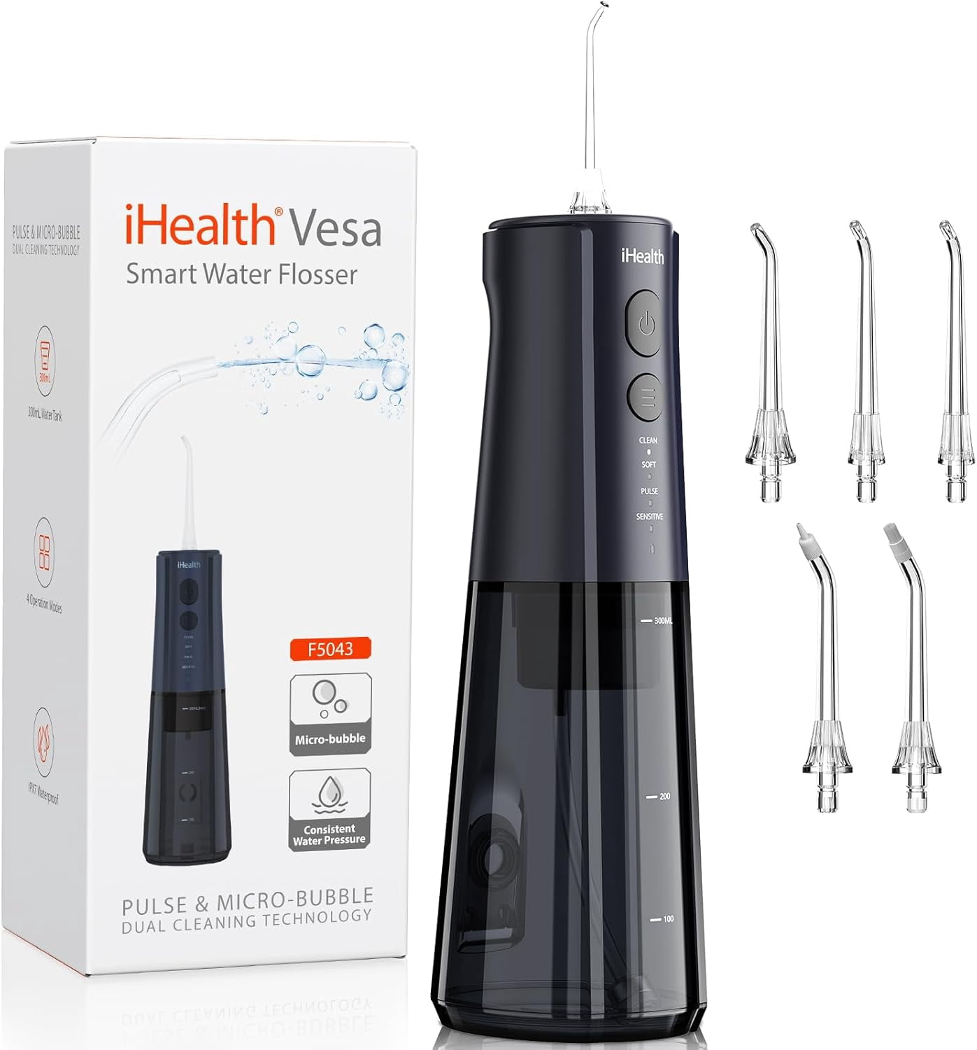 Water flosser, specially designed for sensitive teeth and gums: micro ...