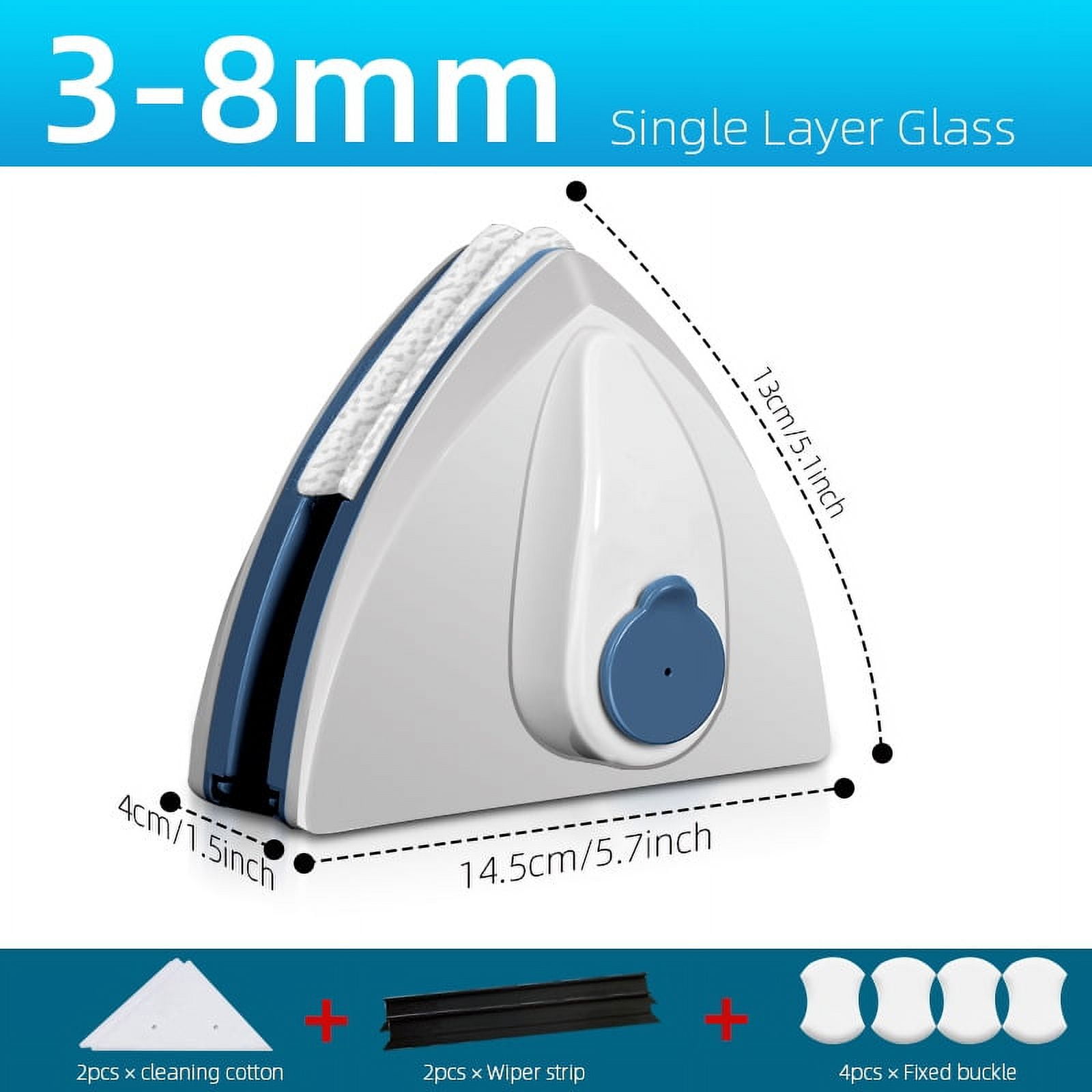 Water injection glass wiper double-sided magnetic window wiper double ...