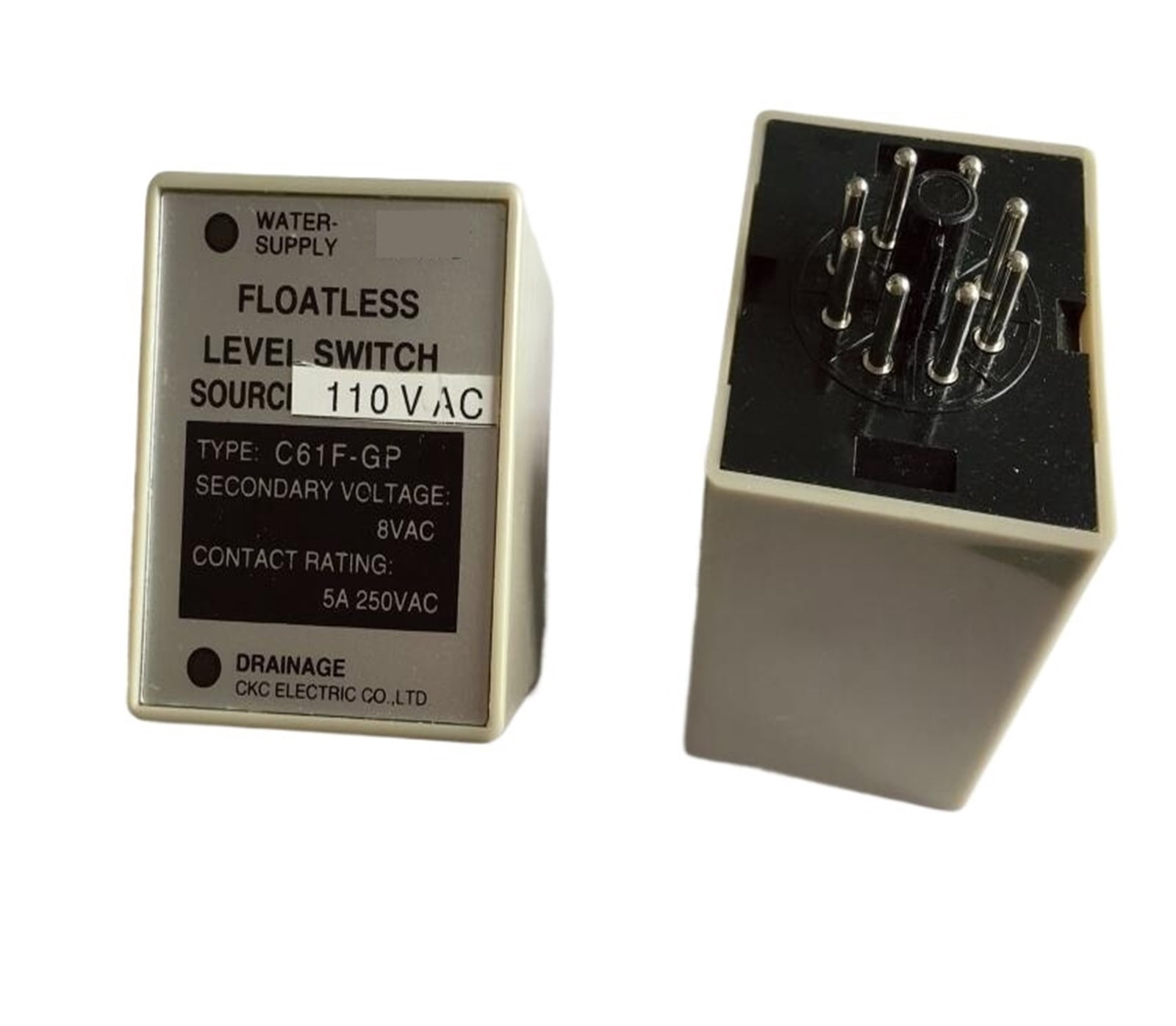 Water level controller C61F-GP level relay 1NO 1NC 8PIN 5A 250VAC 50 ...