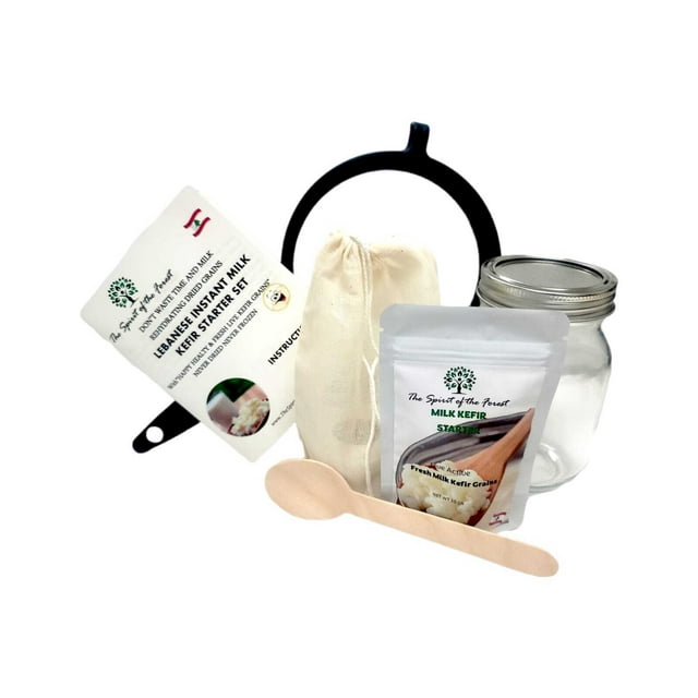 Water or Milk Kefir POWDER or LIVE Grains Lebanese Probiotic Starter ...