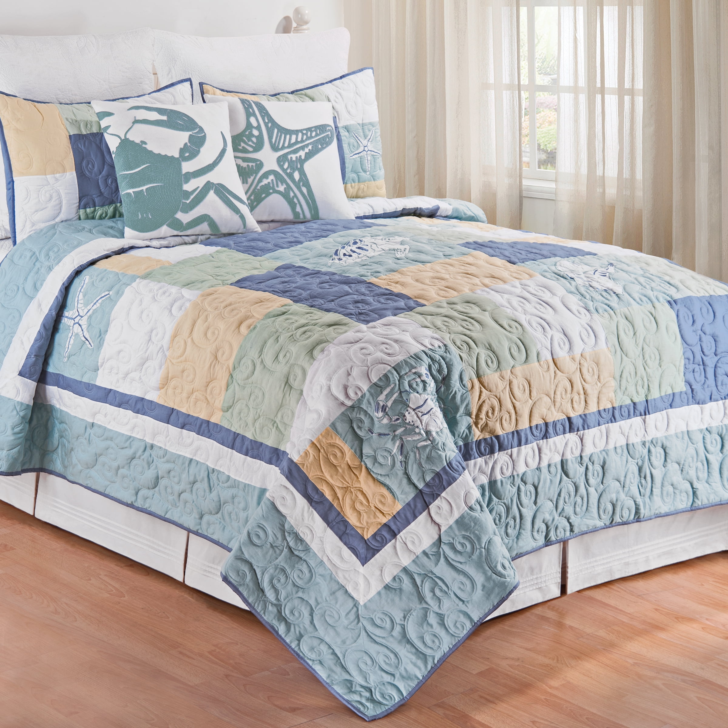 Water's Edge Full and Queen Cotton Lightweight Machine Washable ...