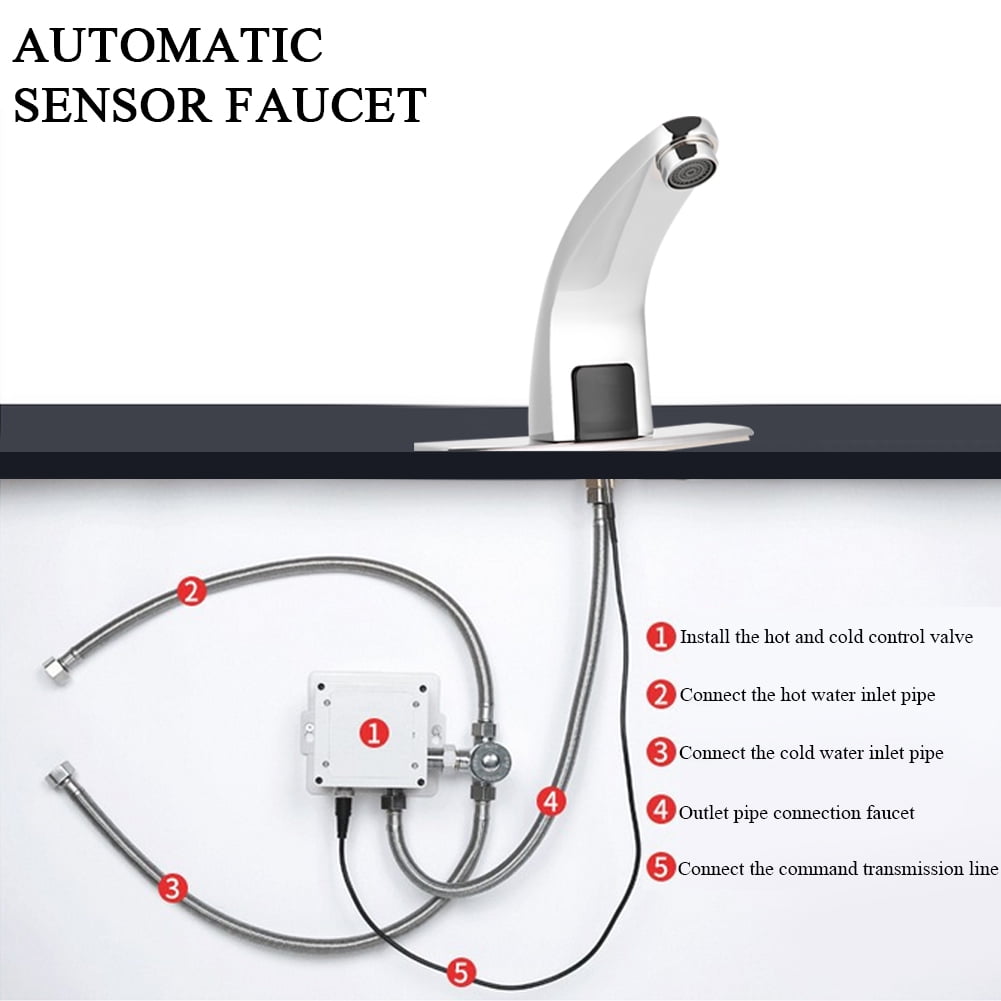 Water-saving Sensor Faucet, Hands-Free Electronic Automatic Motion ...