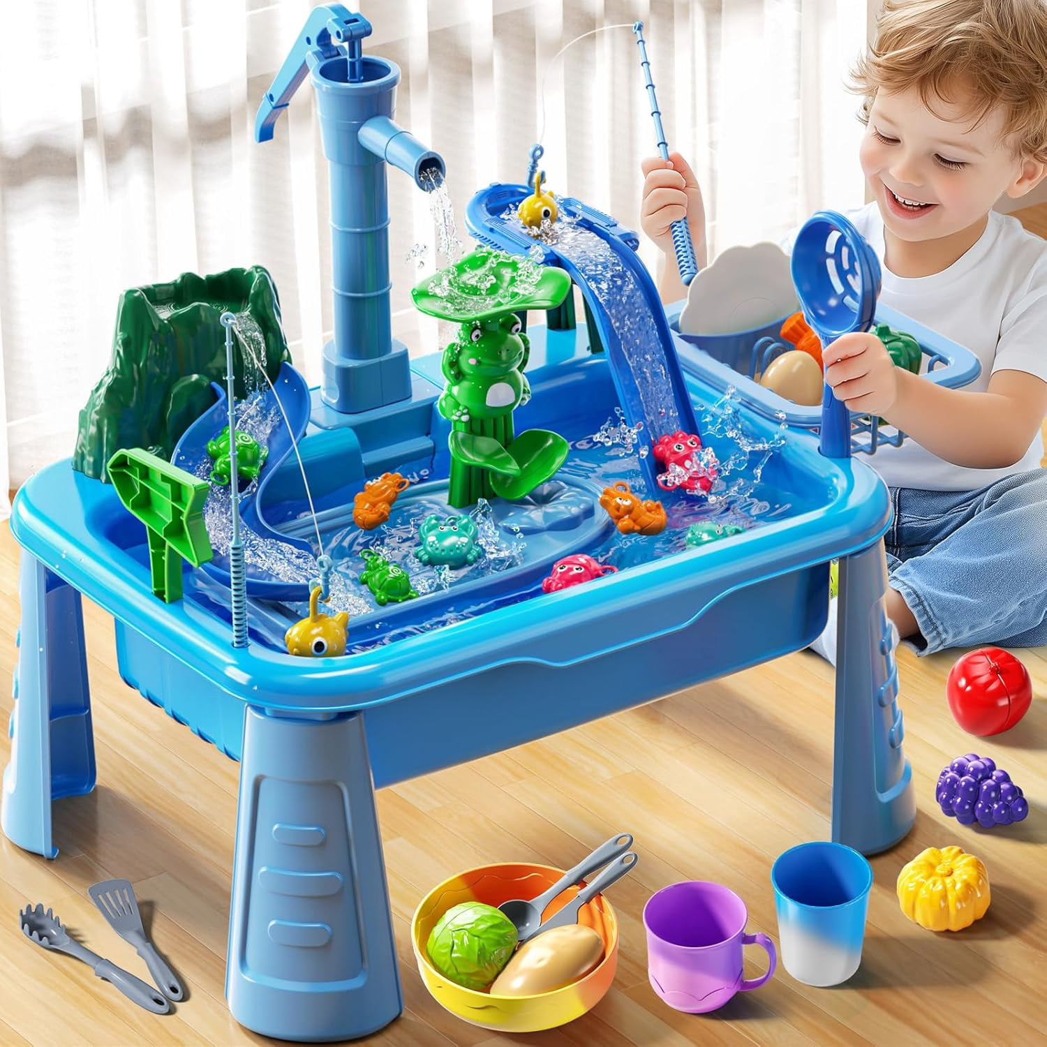 Water table water play toys suitable for children aged 2, 3, 4, 5 and 6 ...