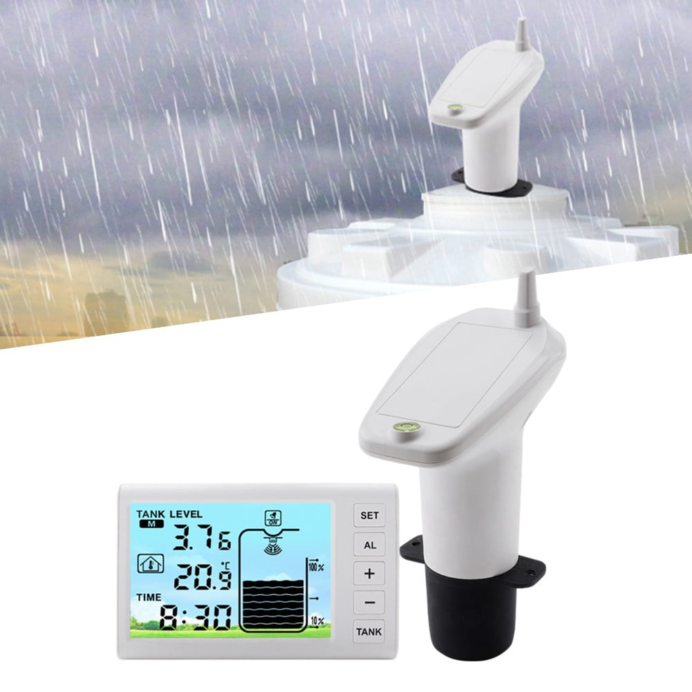 Water tank digital water level gauge solar charging water level monitor ...