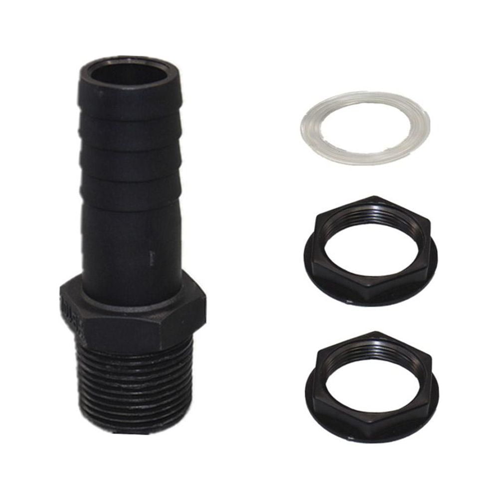 WaterButt Tank Overflow Connector 1in + Washer & Nut Fits 1in Overflow ...
