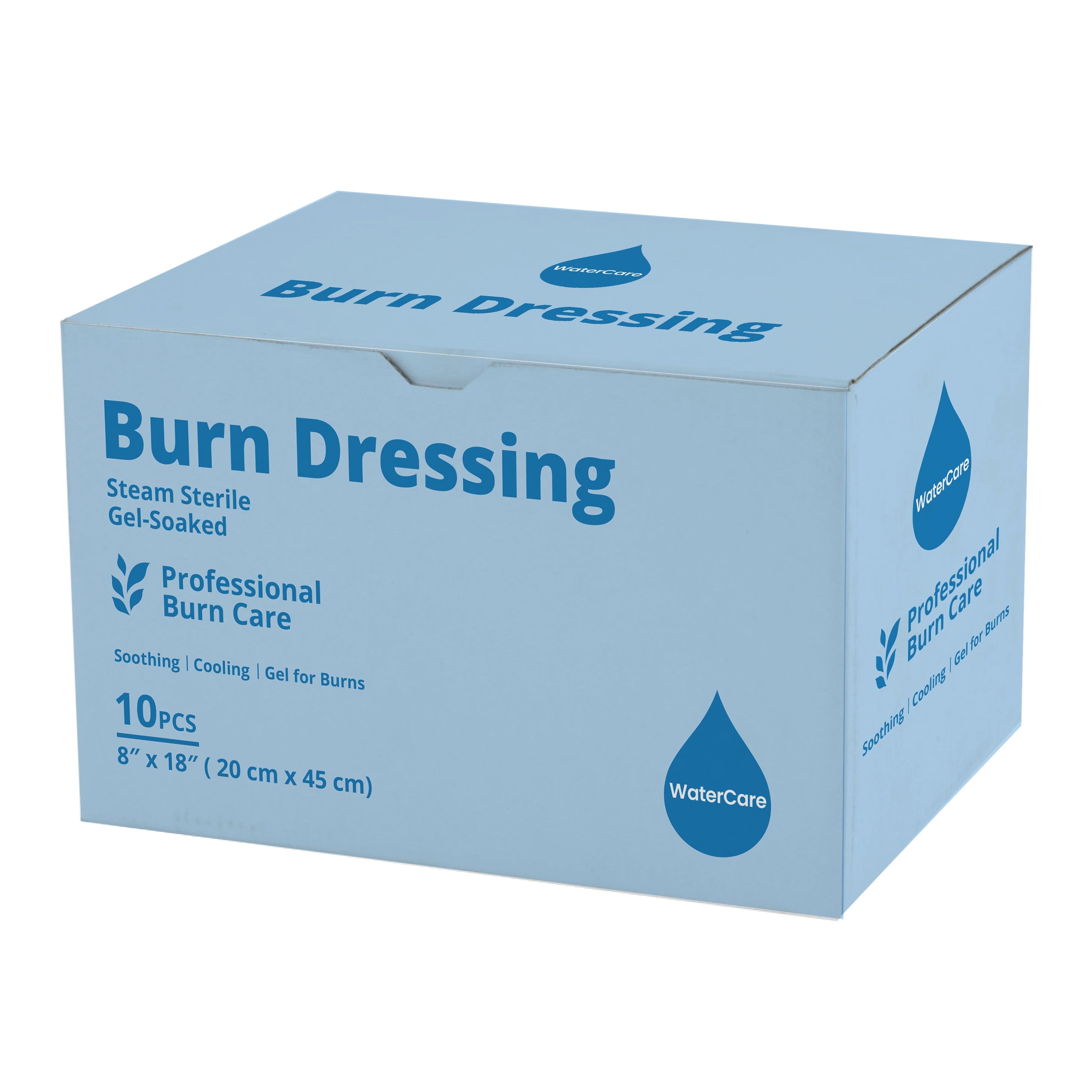 WaterCare Burn Dressing Value Pack, 8 inches x 18 inches, Big Size, Easy to Cut, Multi-Purpose ...