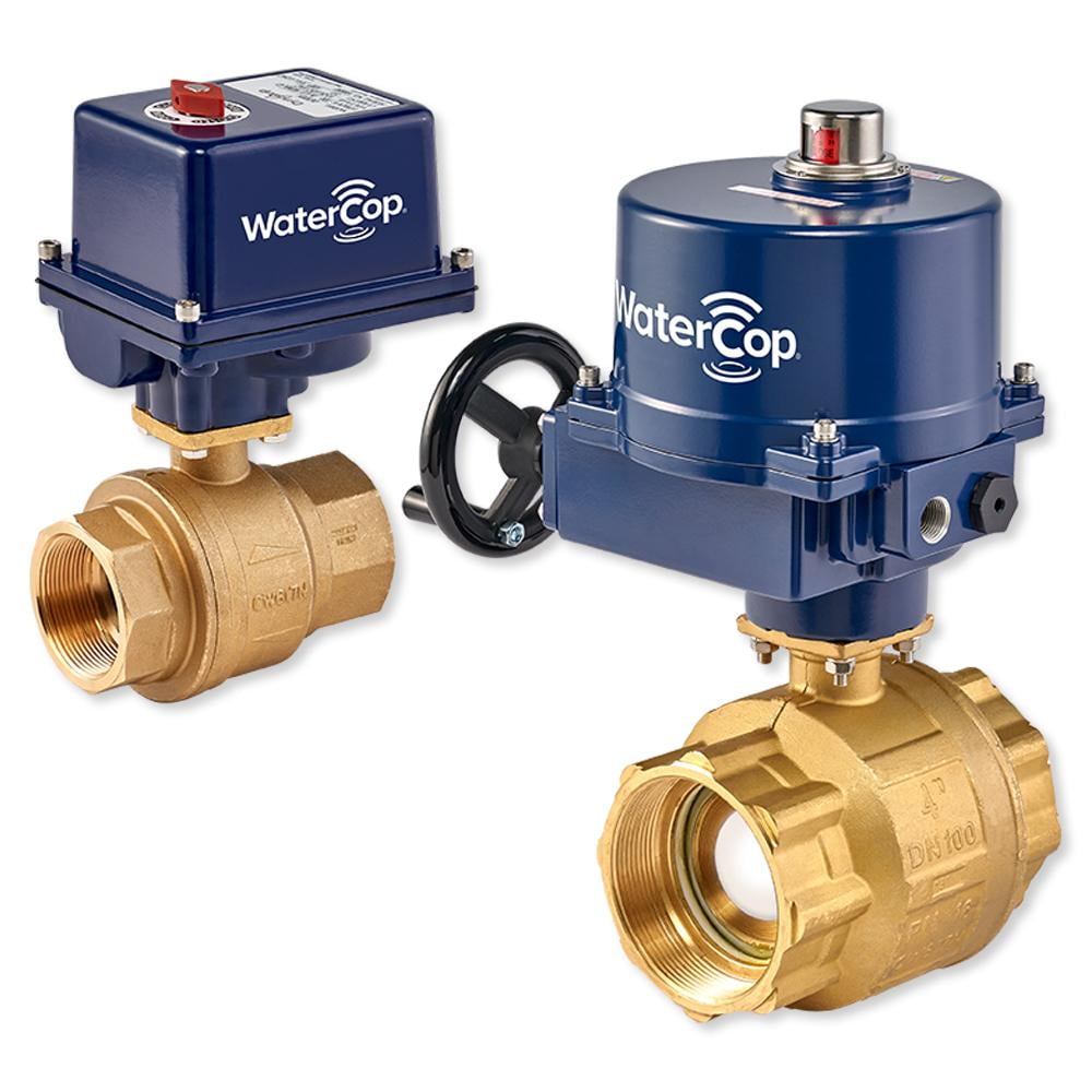 WaterCop WCEHH27ATE25H 1.5 In Brass Ball Valve with 12VDC Industrial ...
