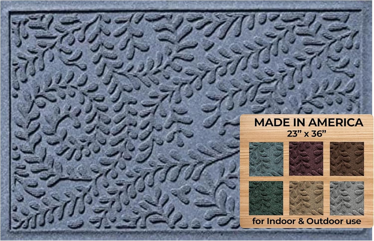 WaterHog Indoor/Outdoor Use Door Mat, 2' x 3', Made in USA, Welcome Mat ...