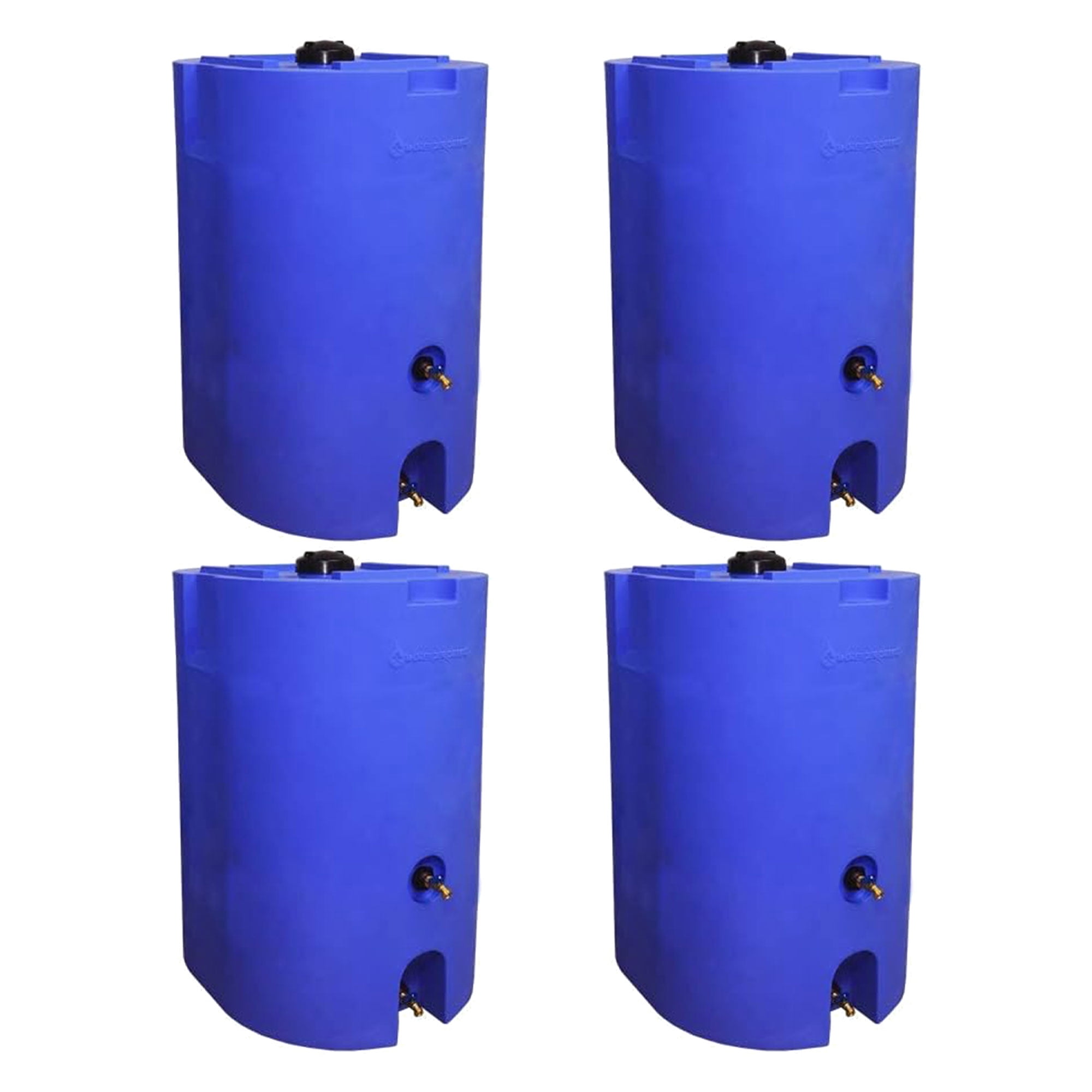 WaterPrepared 160 Gal Stackable Design Utility Water Tank with Cap (4 ...