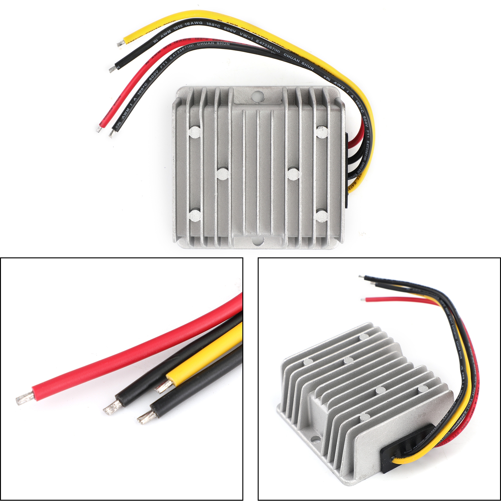WaterProof 24V to 12V 10A 120W Step Down DC/DC Power Converter ...
