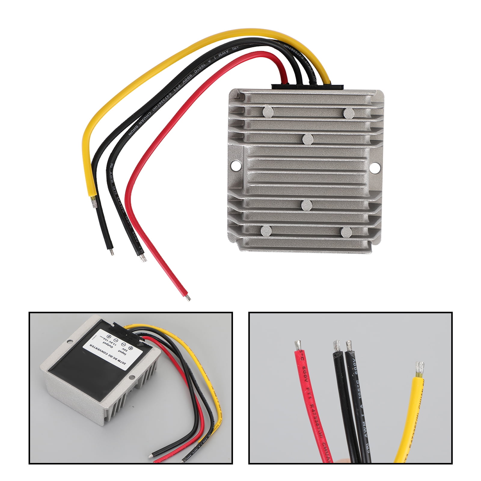 WaterProof 24V to 13.8V 15A 207W Step Down DC/DC Power Converter Regulator - Walmart.com