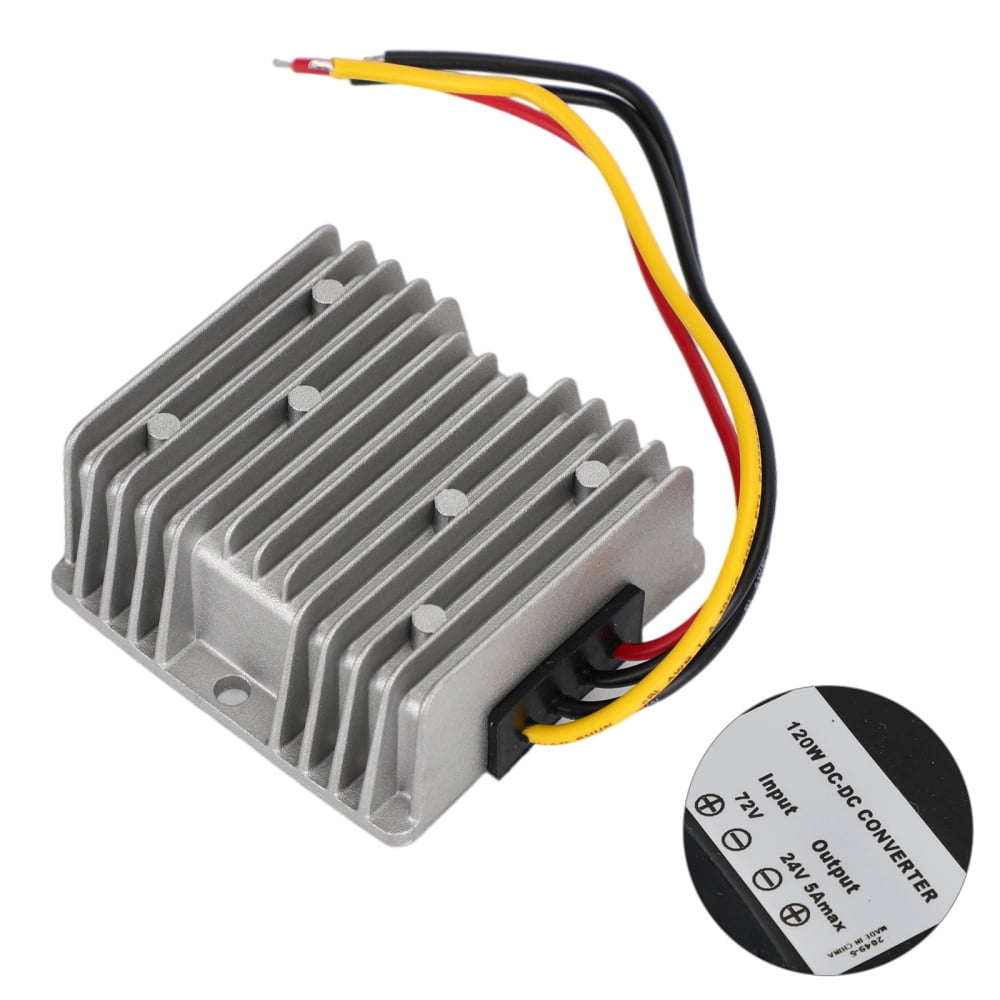 WaterProof 60V to 24V 5A Step Down DC/DC Power Converter Regulator ...