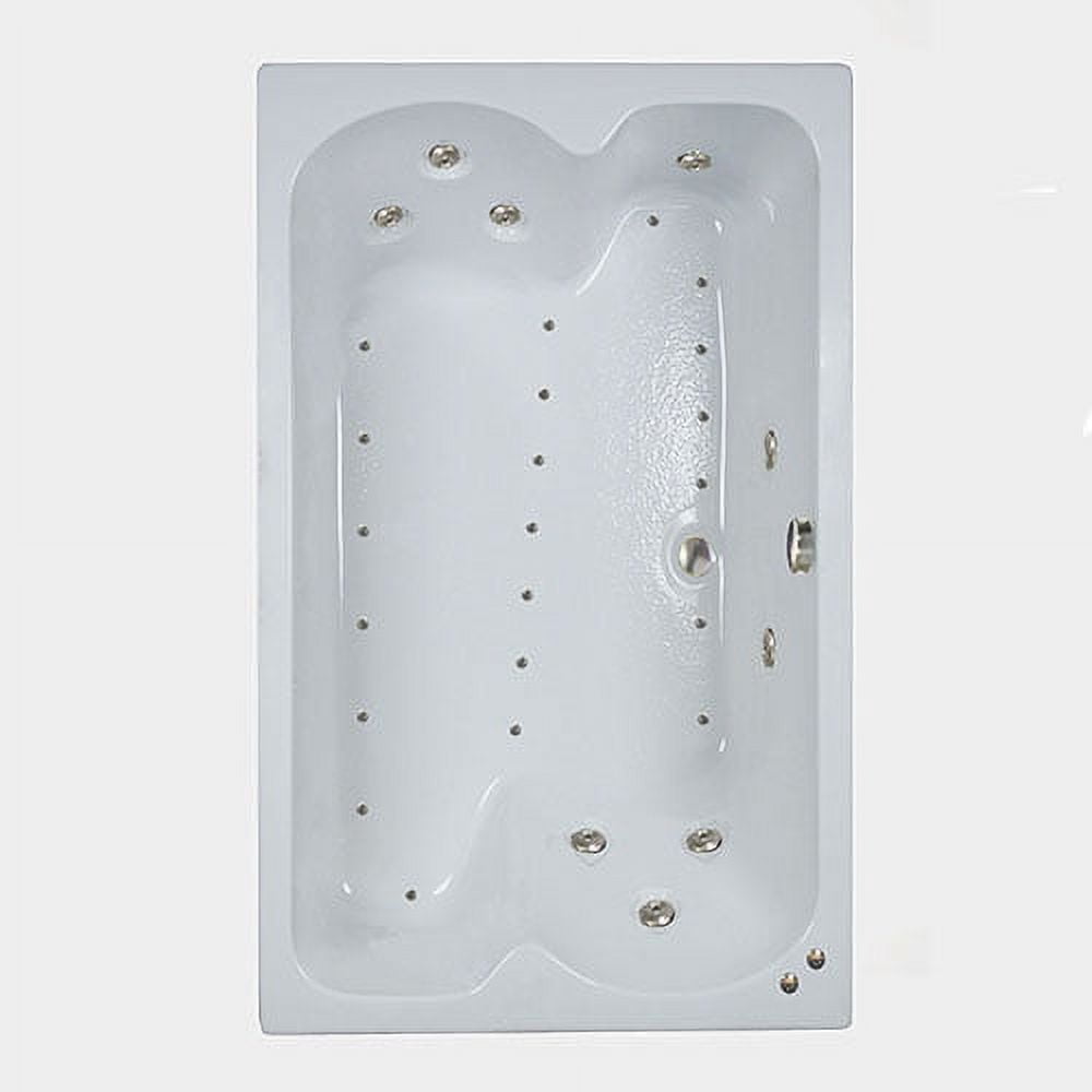 WaterTech Acrylic 60 in. x 43 in. Drop-In Whirlpool and Air Bath ...