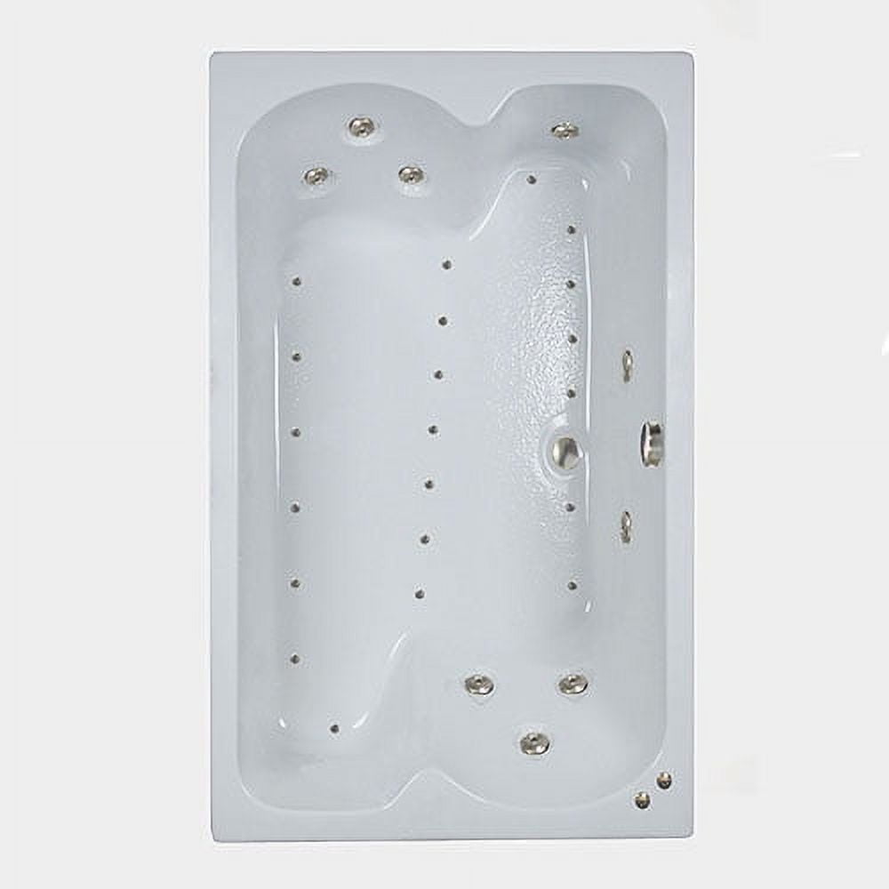 WaterTech Acrylic 60 in. x 43 in. Drop-In Whirlpool and Air Bath ...
