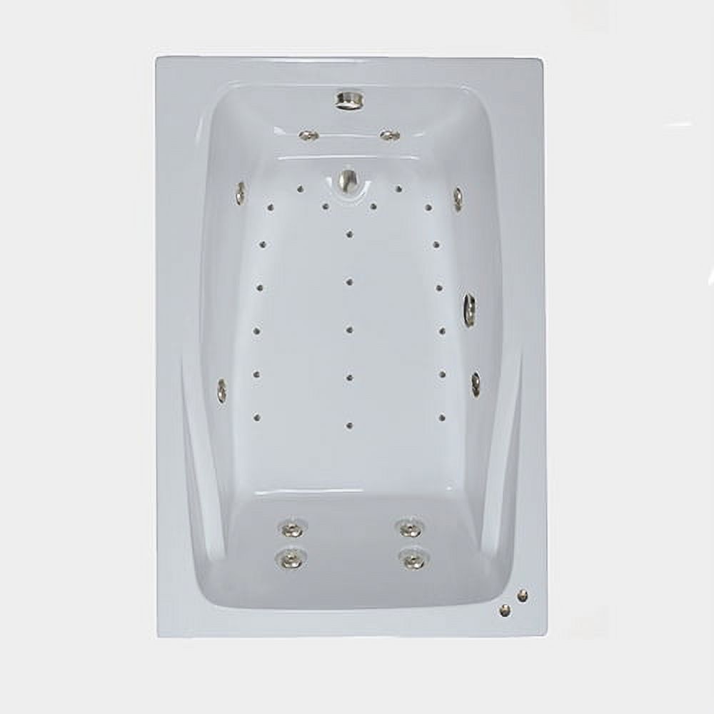 WaterTech Acrylic 60 in. x 48 in. Drop-In Whirlpool and Air Bath ...